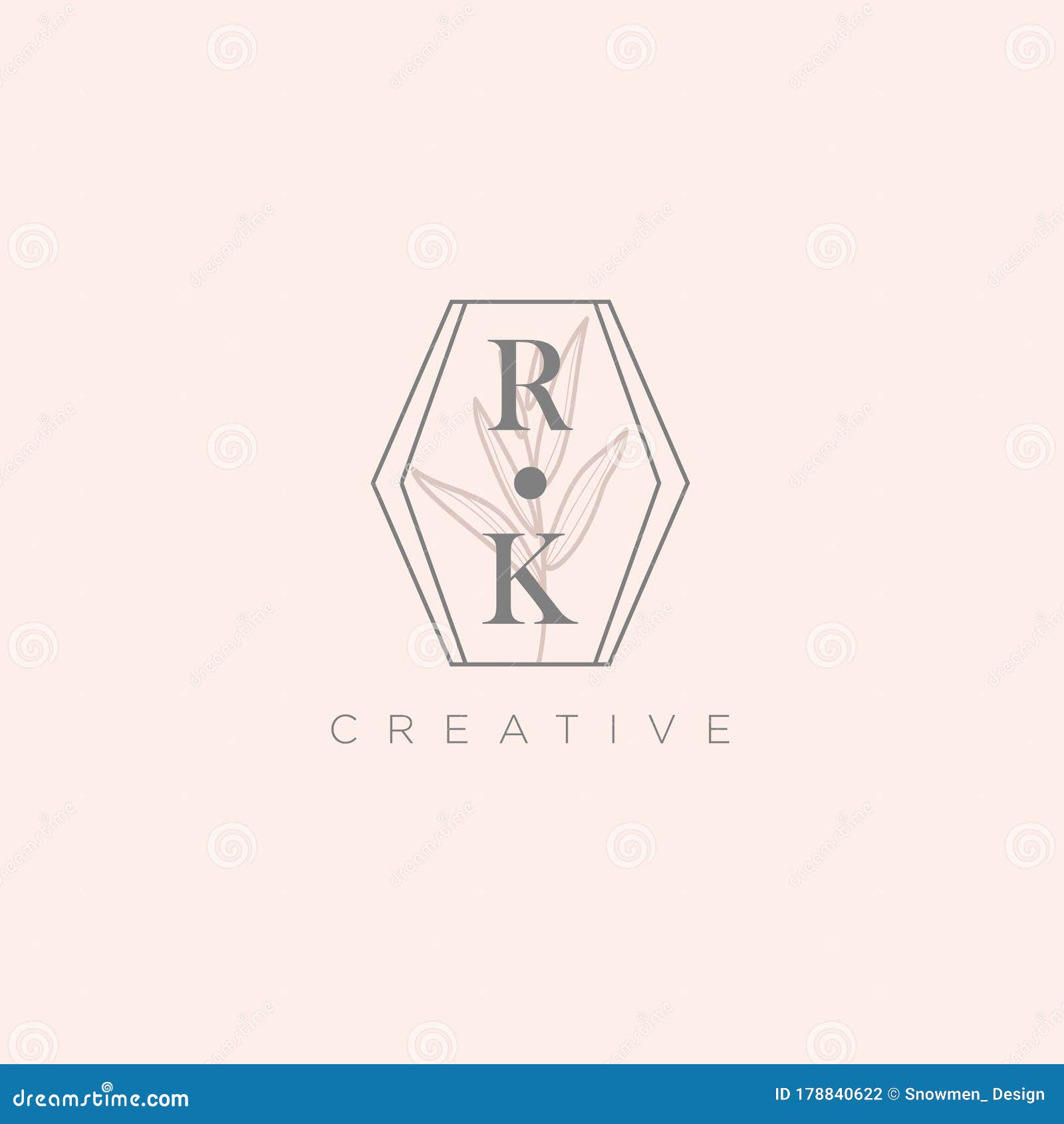 RK Beauty Vector Initial Logo, Wedding, Fashion, Jewerly, Boutique ...