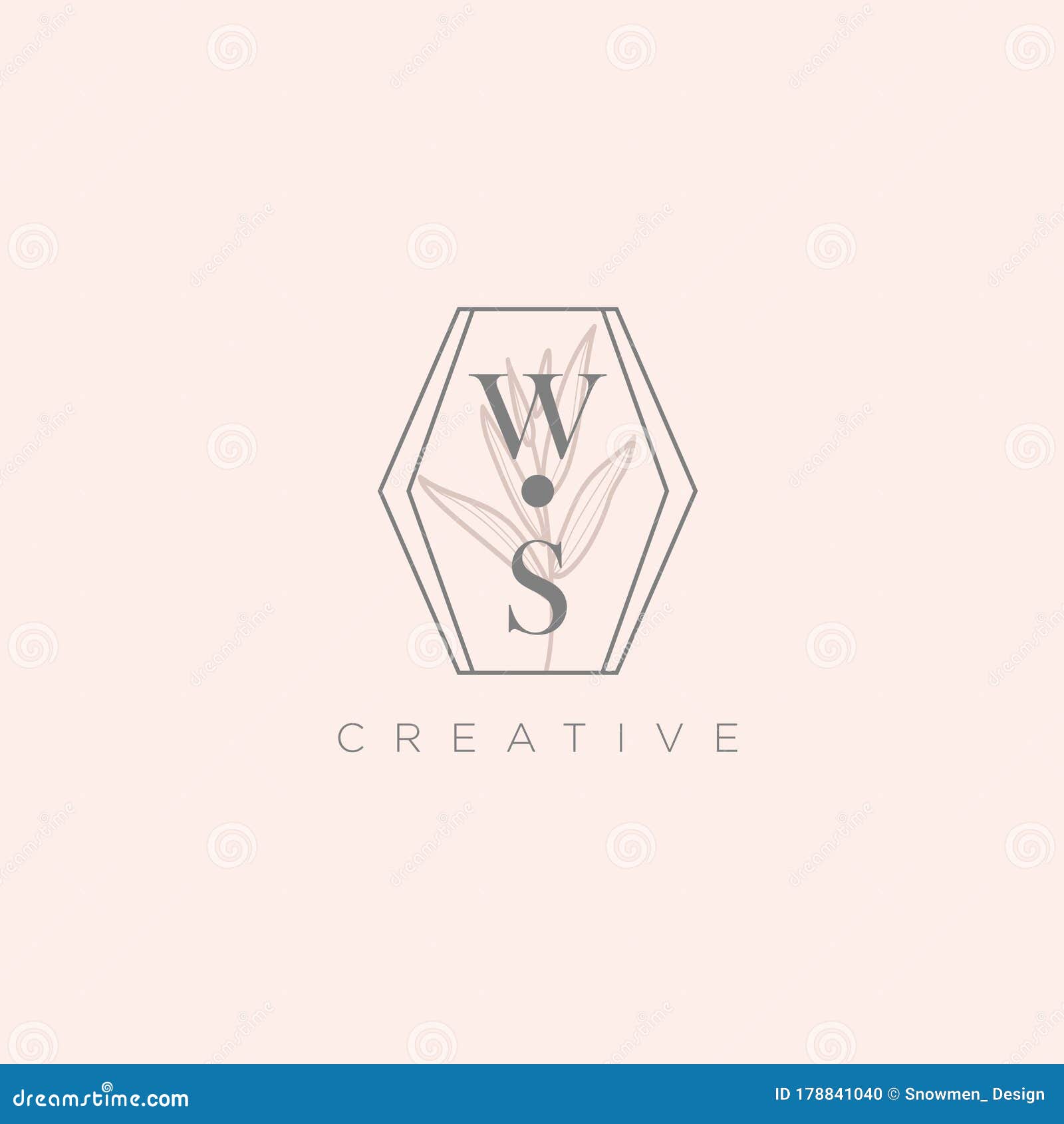 WS Beauty Vector Initial Logo, Wedding, Fashion, Jewerly, Boutique ...