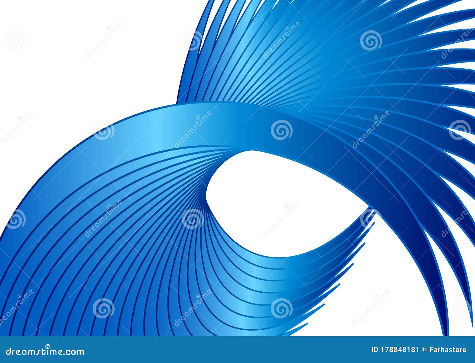 Vector Background with Blue Abstract Shape and Blue Symbol Stock ...