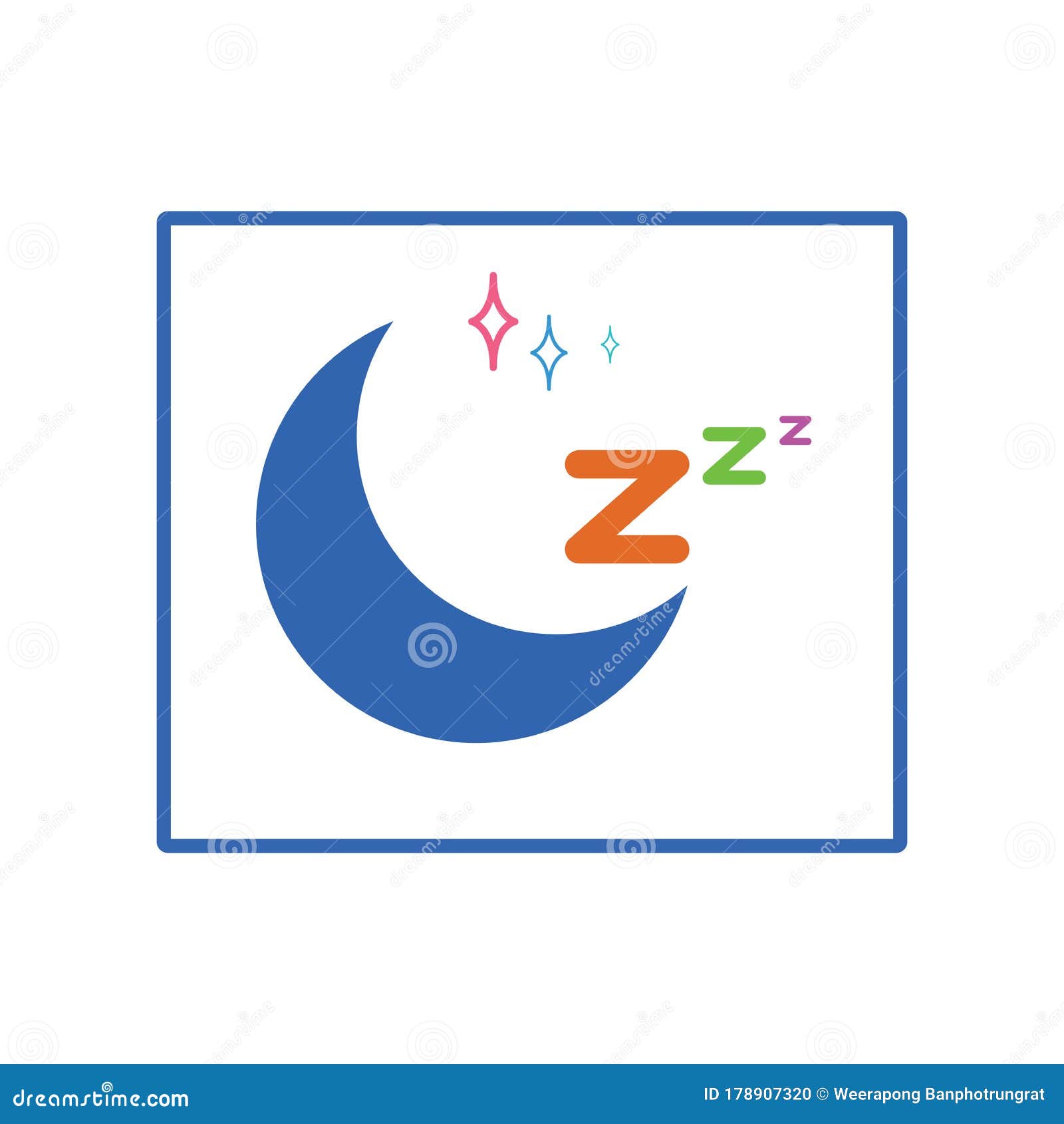 Good Night and Sweet Dream Icon Stock Vector - Illustration of icon ...