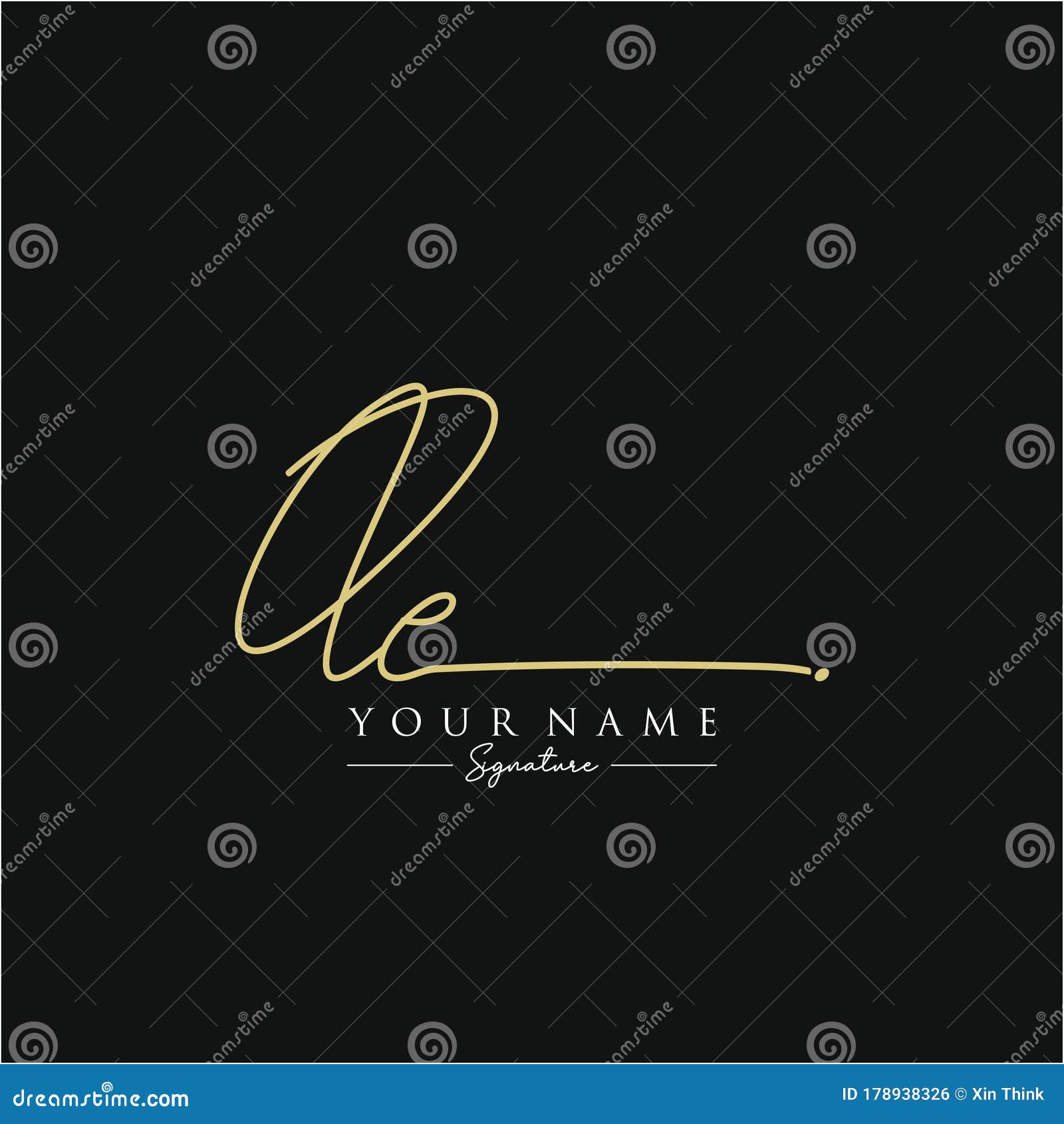 Letter QE Signature Logo Template Vector Stock Vector - Illustration of ...