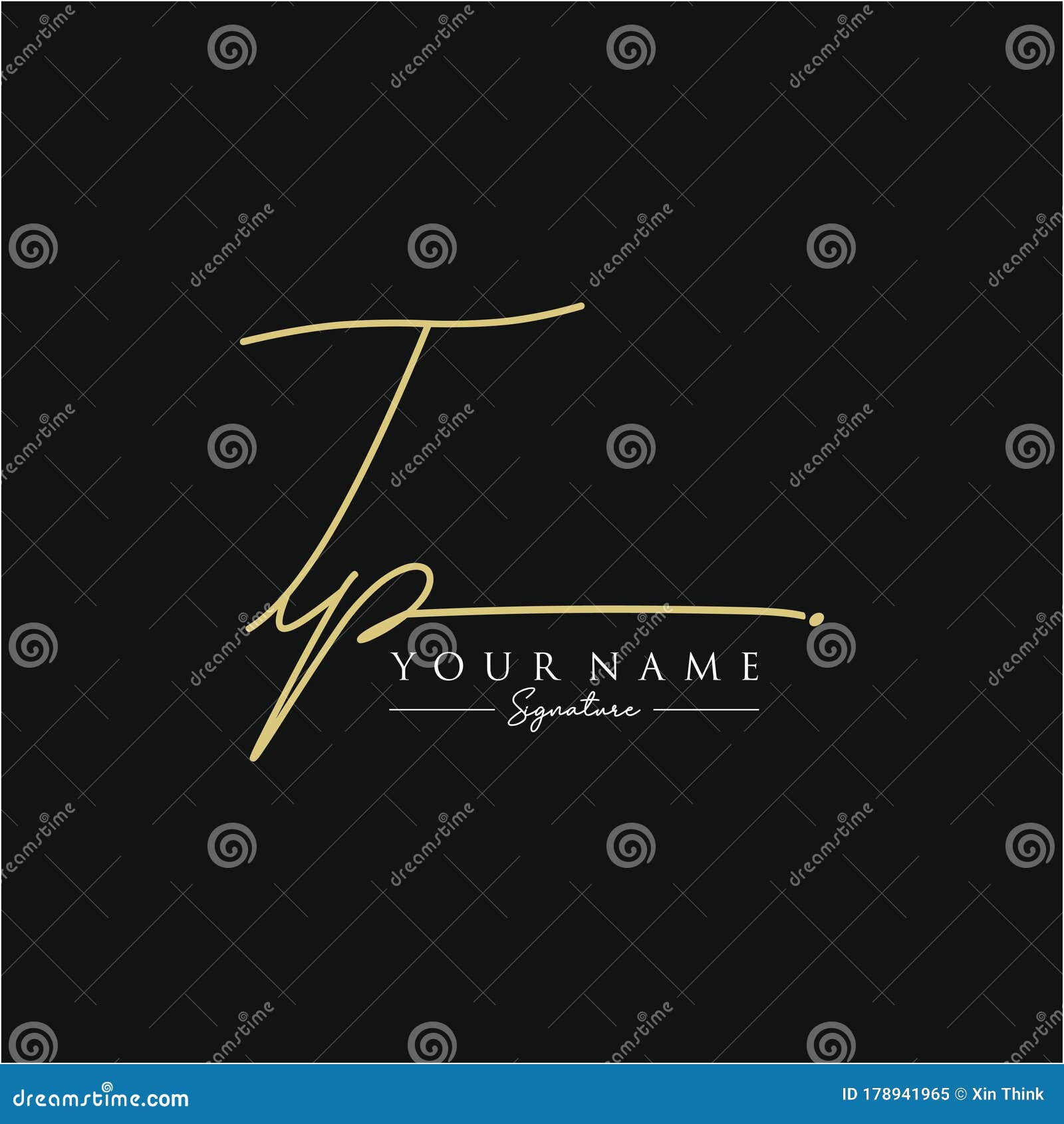 Letter TP Signature Logo Template Vector Stock Vector - Illustration of ...