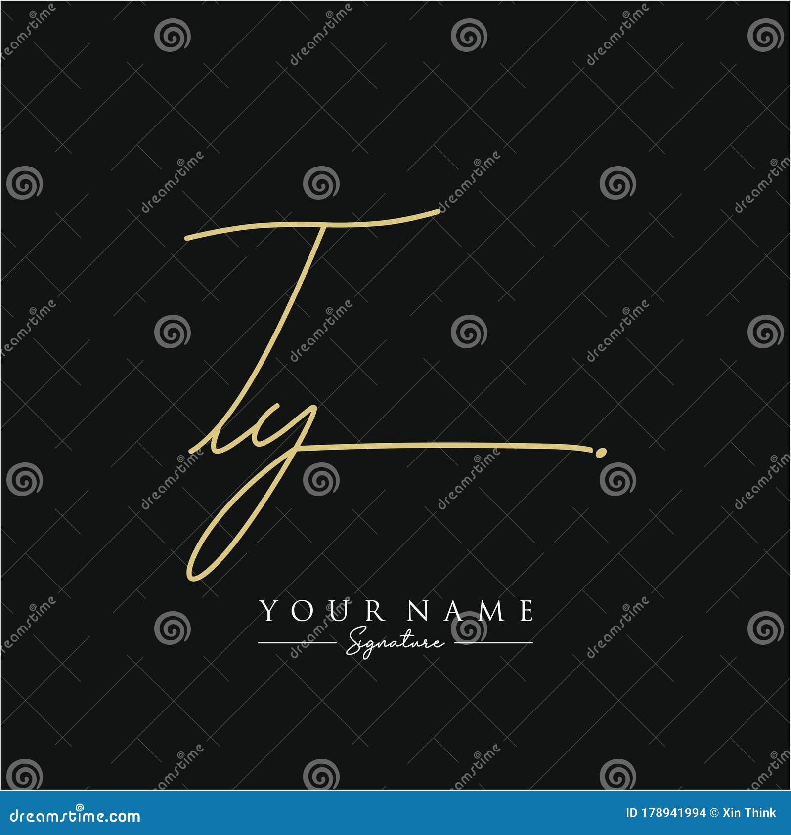 Letter TY Signature Logo Template Vector Stock Vector - Illustration of ...