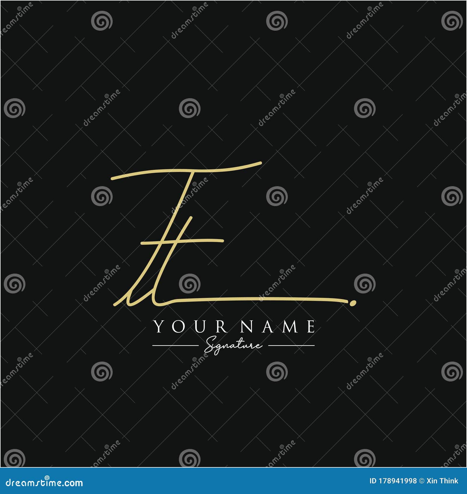 Letter TT Signature Logo Template Vector Stock Vector - Illustration of ...