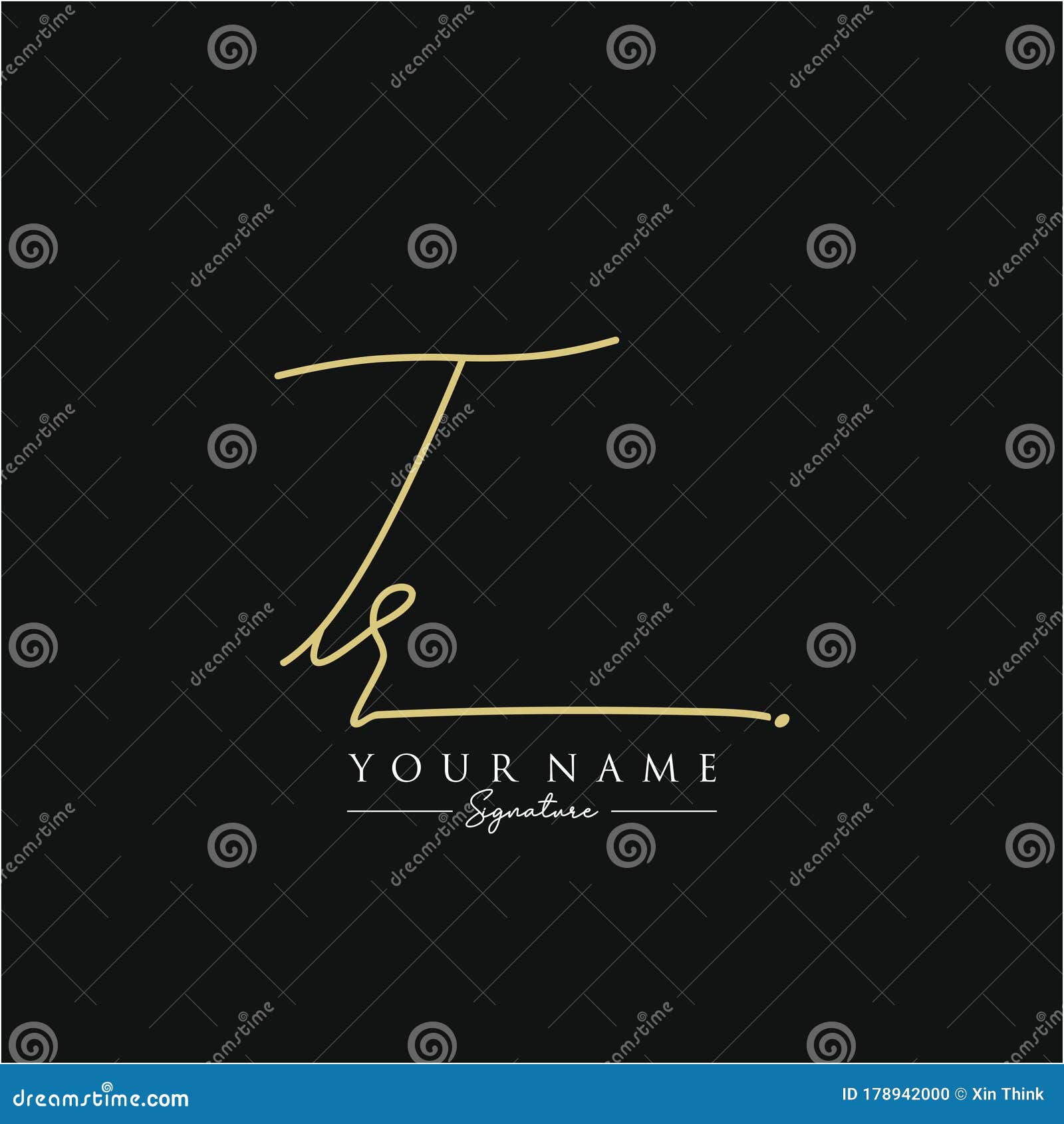 Letter TR Signature Logo Template Vector Stock Vector - Illustration of ...