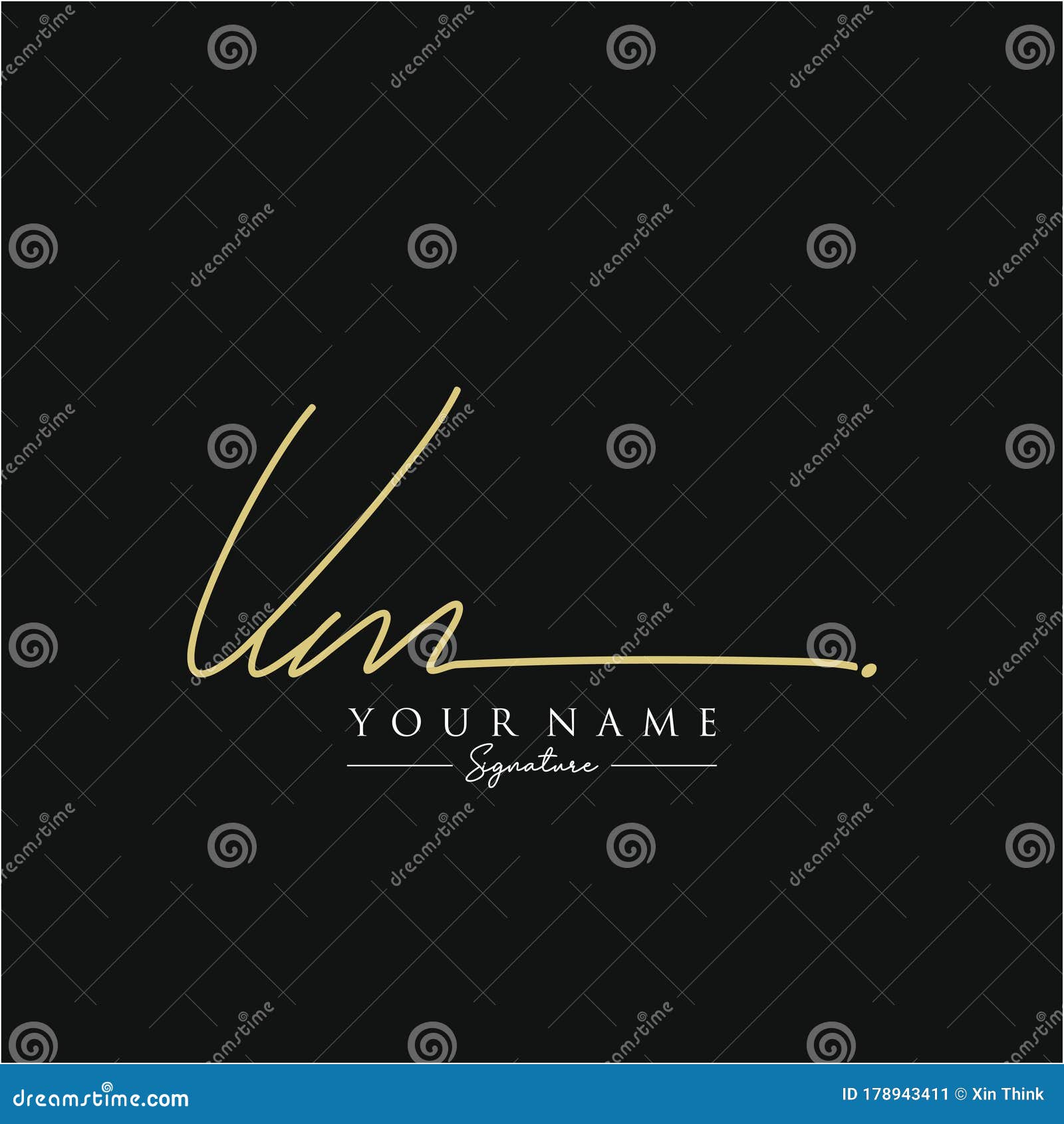 Letter VM Signature Logo Template Vector Stock Vector - Illustration of ...