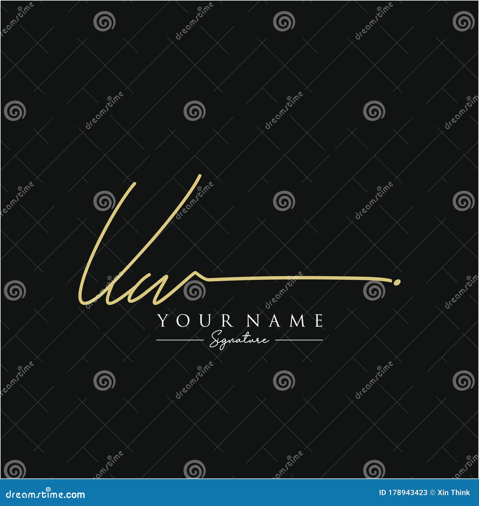 Letter VW Signature Logo Template Vector Stock Vector - Illustration of ...