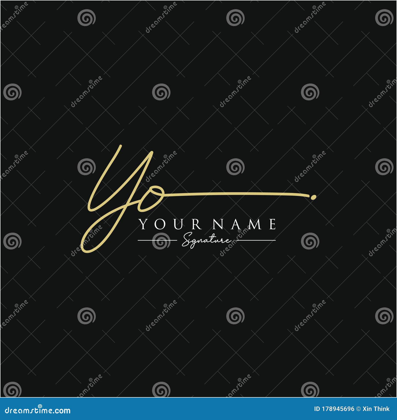 Letter YO Signature Logo Template Vector Stock Vector - Illustration of ...