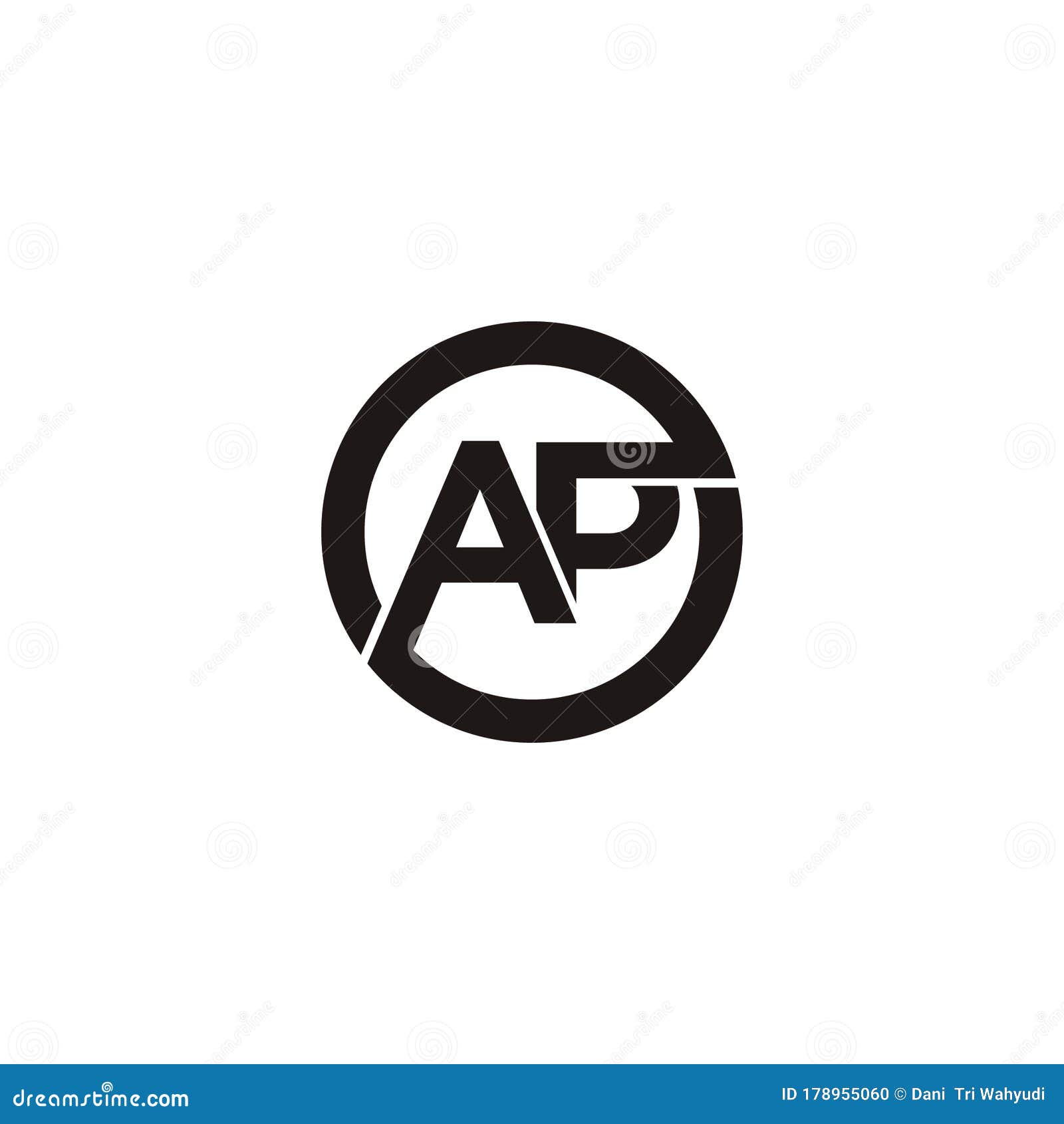 AP Letter Logo Icon Design Template Elements Stock Vector ...