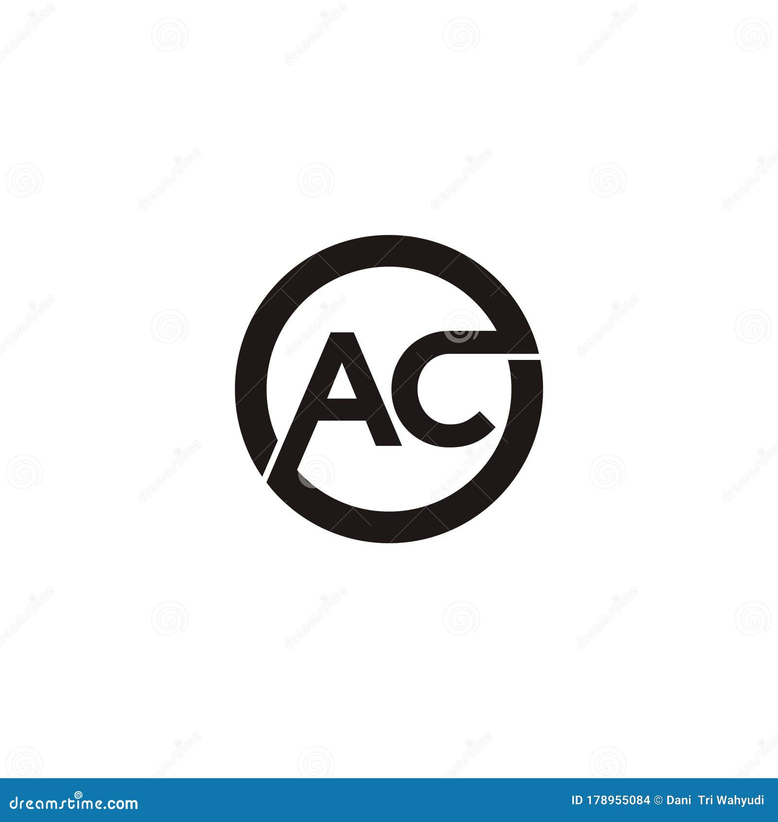 AC Letter Logo Icon Design Template Elements Stock Vector ...