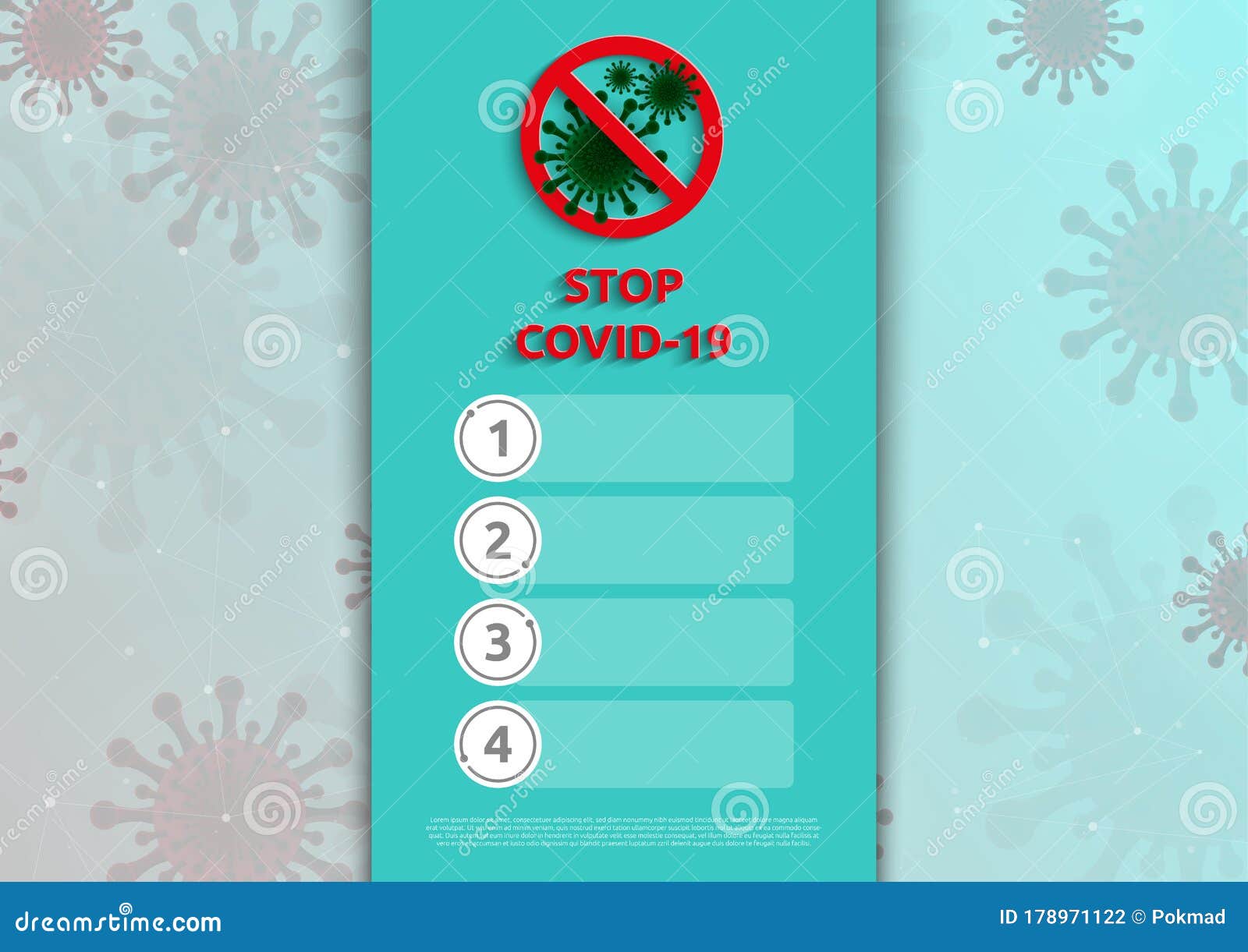 Stop Coronavirus Infographics Vector Illustration. Stock Vector ...