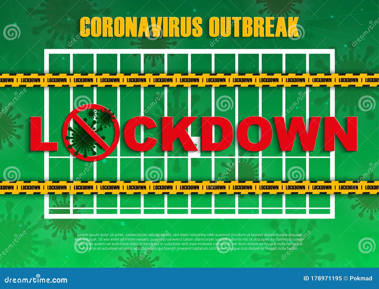 Covid-19 Pandemic World Lockdown for Quarantine Preventing from ...