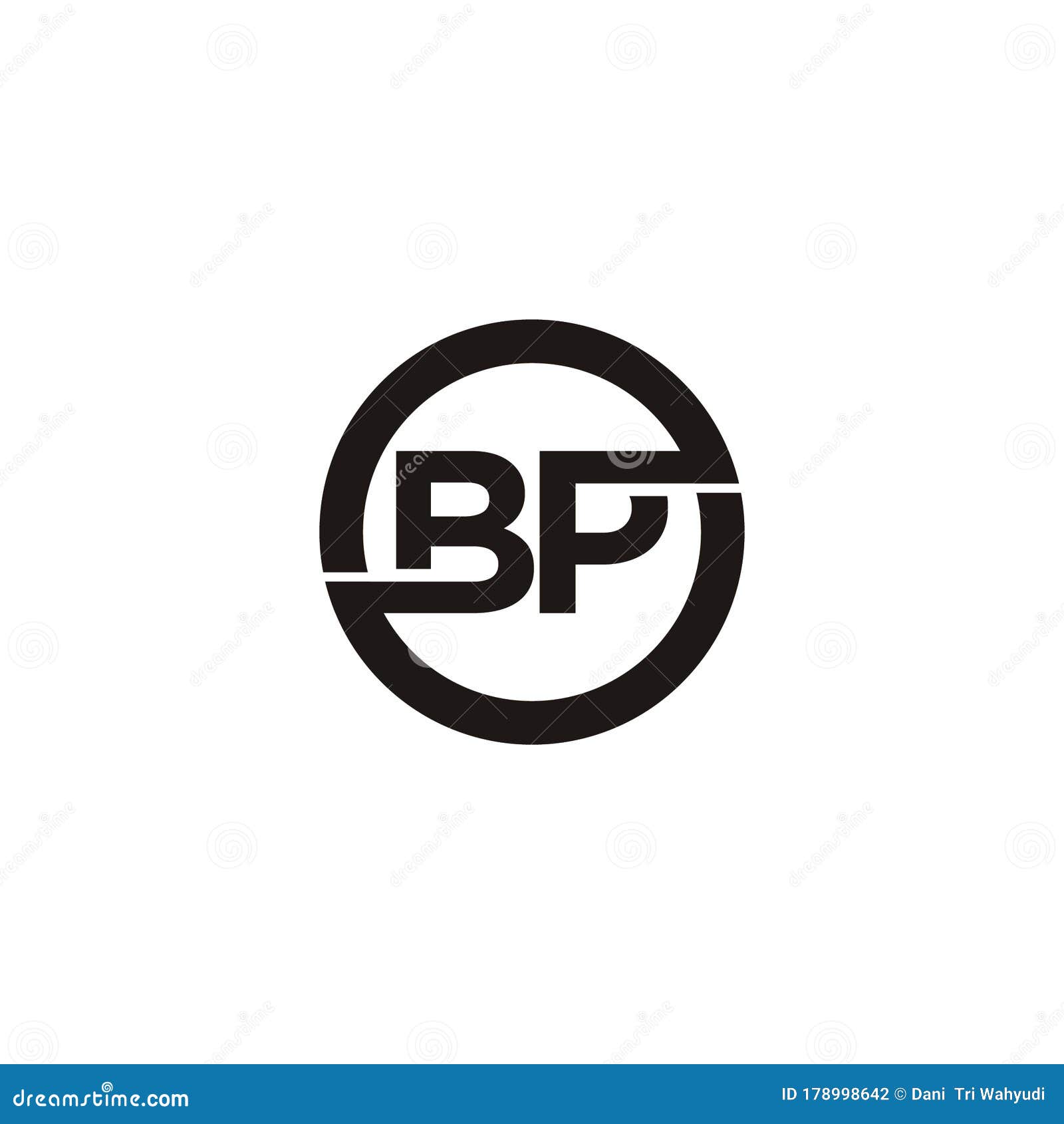 BP Letter Logo Icon Design Template Elements Stock Vector ...