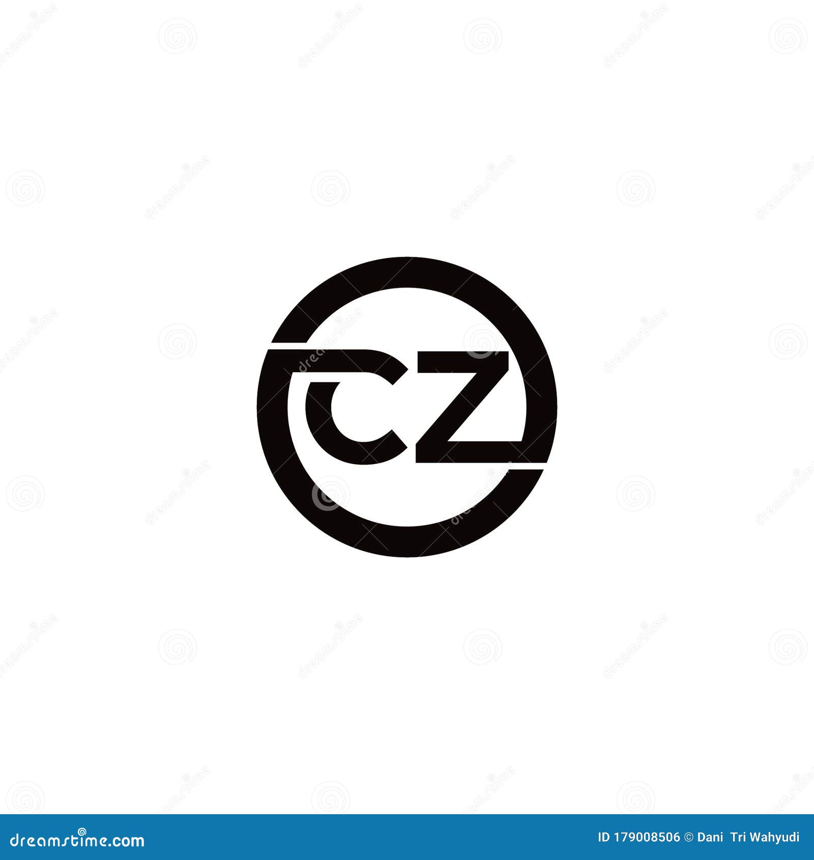 CZ Letter Logo Icon Design Template Elements Stock Vector ...