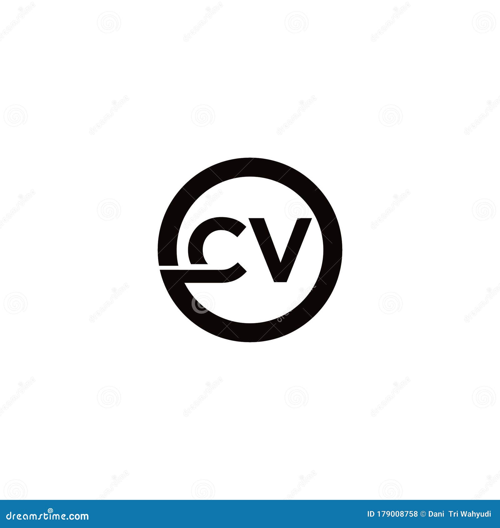 CV Letter Logo Icon Design Template Elements Stock Vector ...
