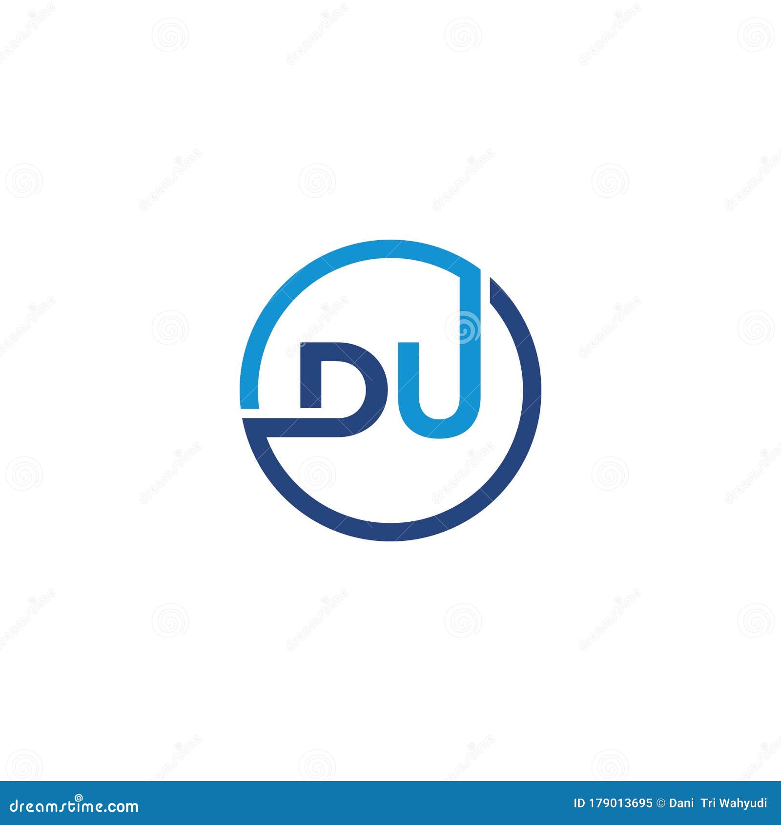 DU Letter Logo Icon Design Template Elements Stock Vector ...