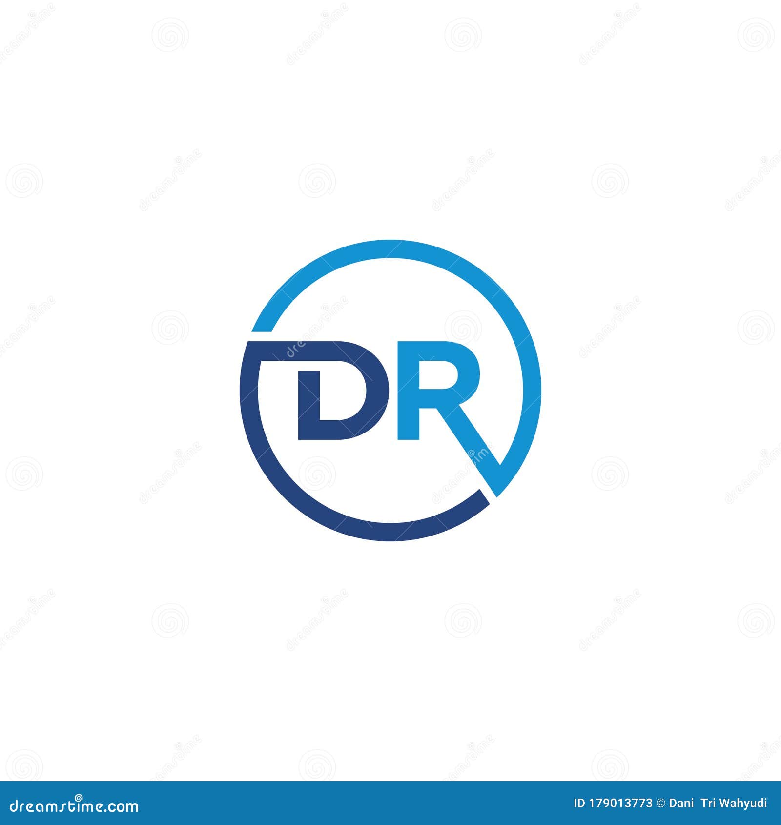 DR Letter Logo Icon Design Template Elements Stock Vector ...