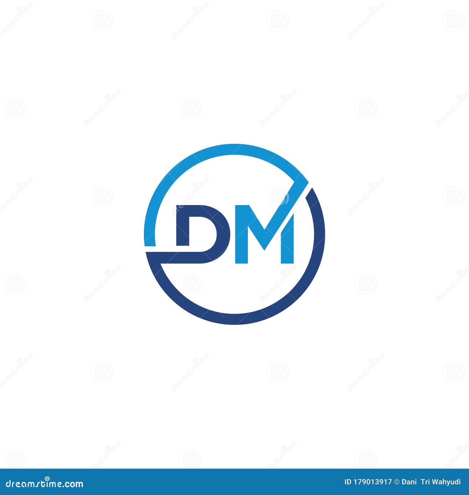 DM Letter Logo Icon Design Template Elements Stock Vector ...