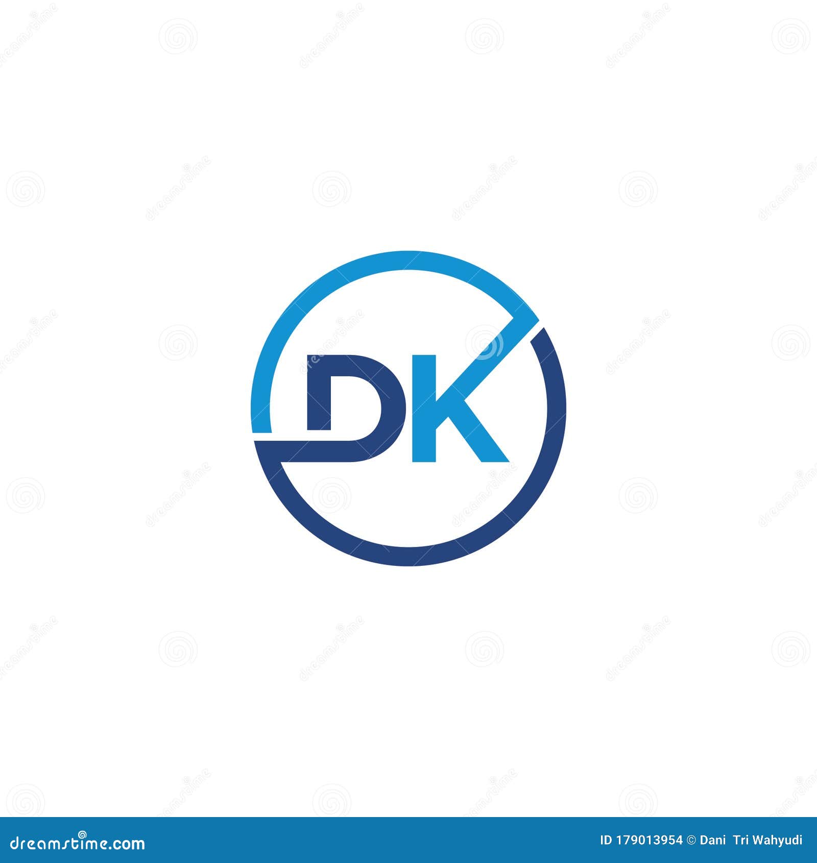 DK Letter Logo Icon Design Template Elements Stock Vector ...