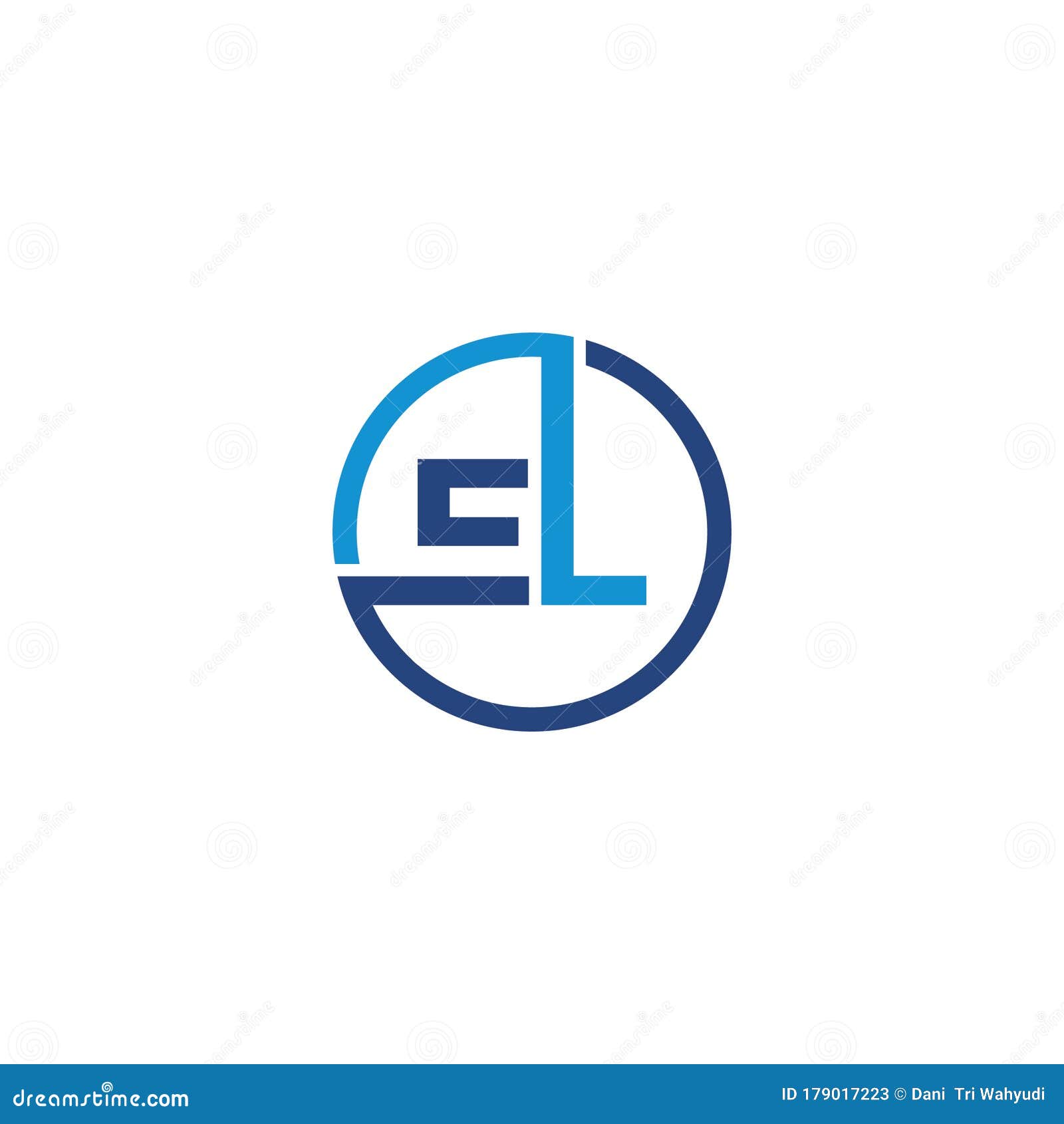 EL Letter Logo Icon Design Template Elements Stock Vector ...