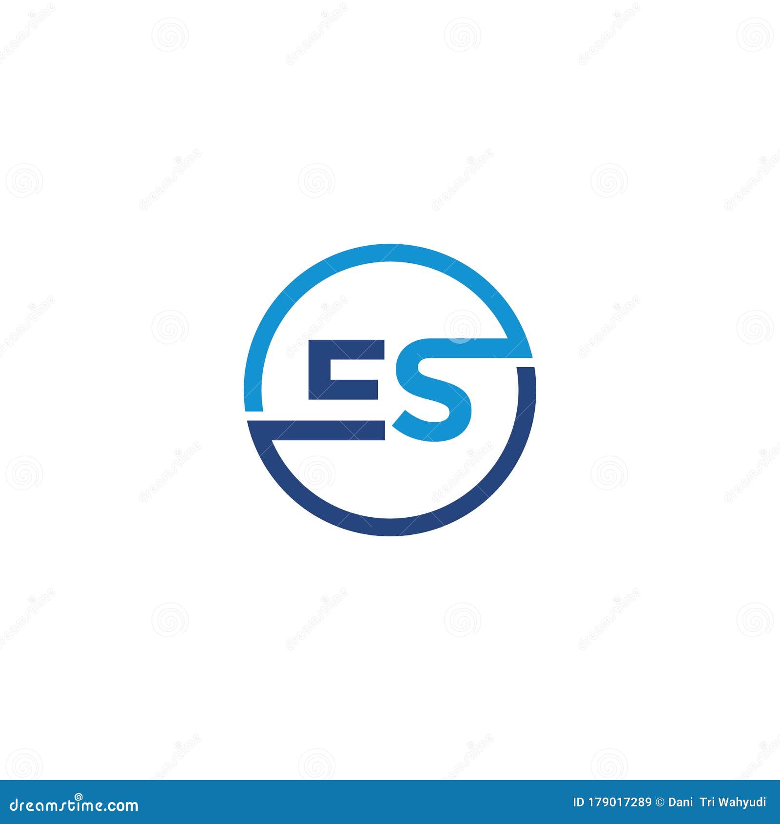 ES Letter Logo Icon Design Template Elements Stock Vector ...