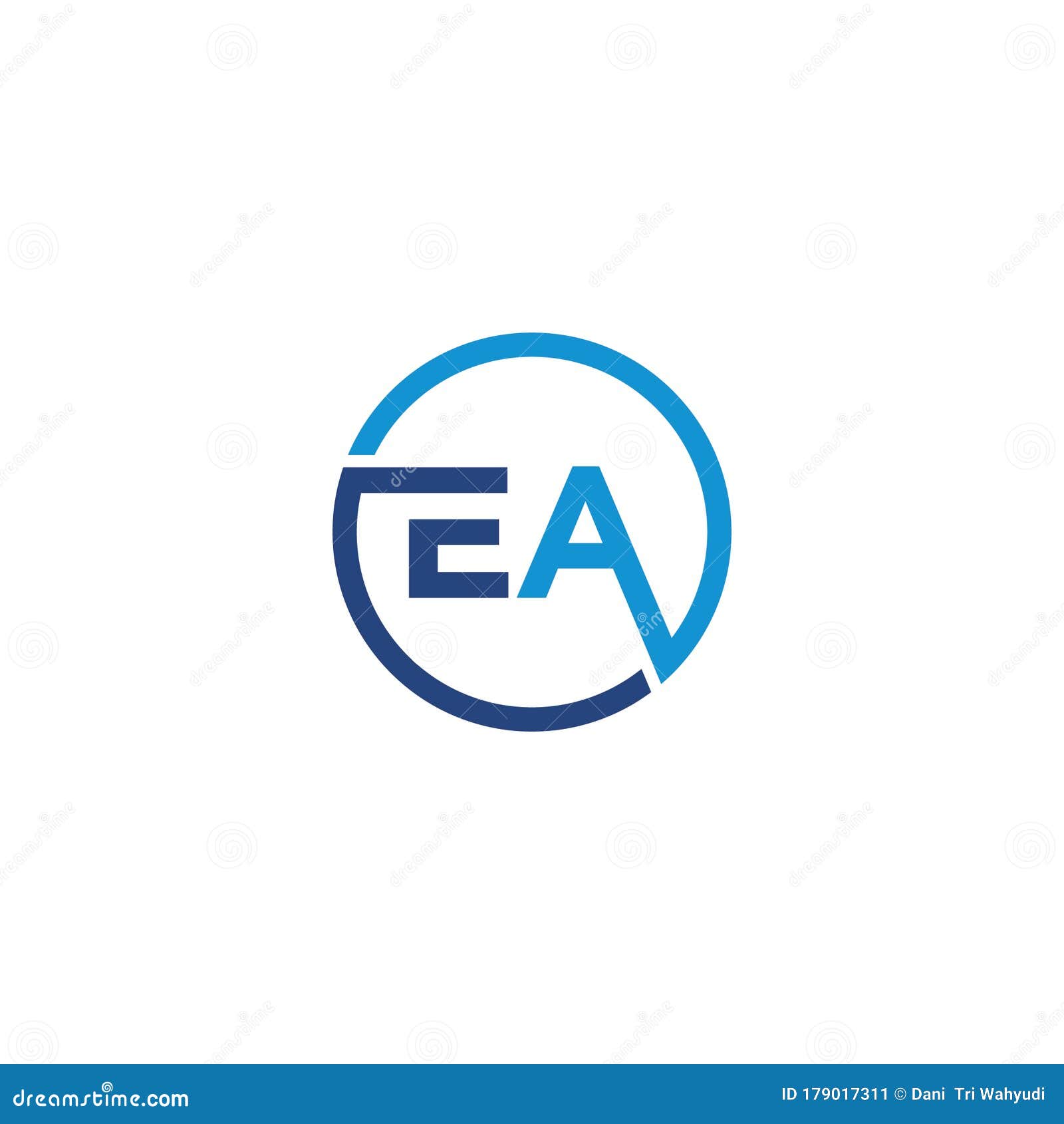EA Letter Logo Icon Design Template Elements Stock Vector ...