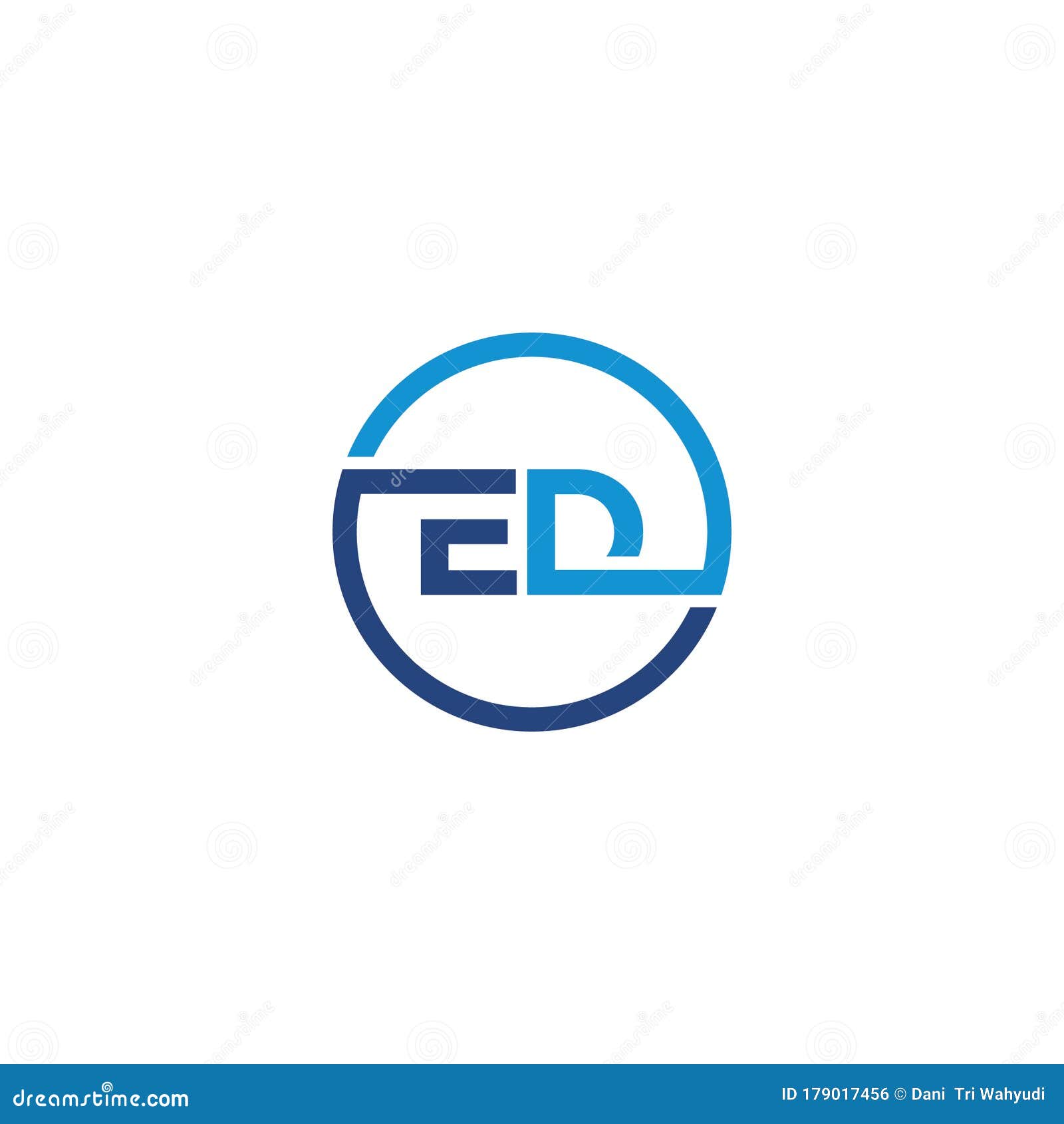 ED Letter Logo Icon Design Template Elements Stock Vector ...