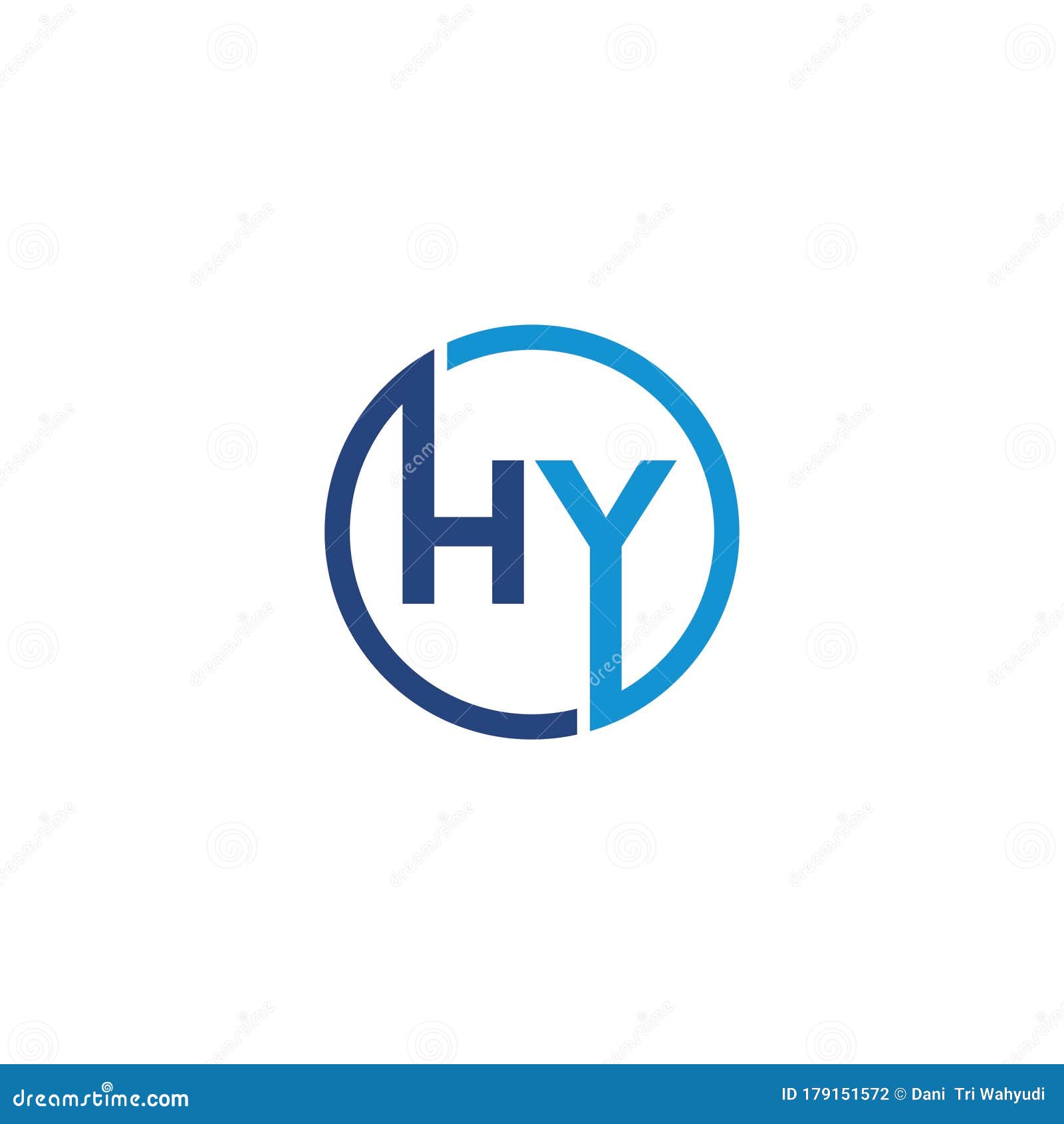 HY Letter Logo Icon Design Template Elements Stock Vector ...