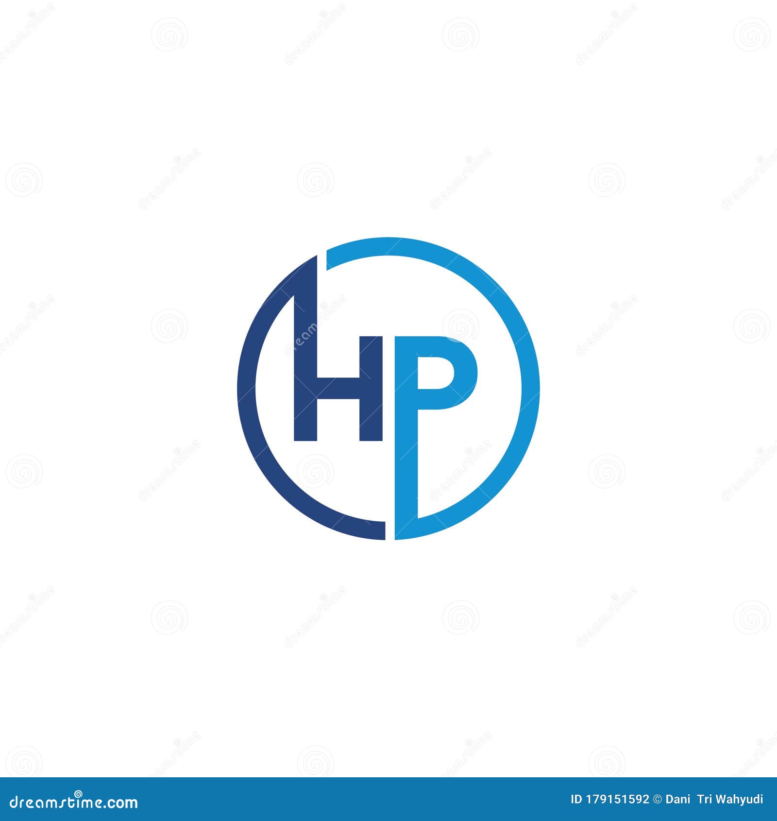 HP Letter Logo Icon Design Template Elements Stock Vector ...