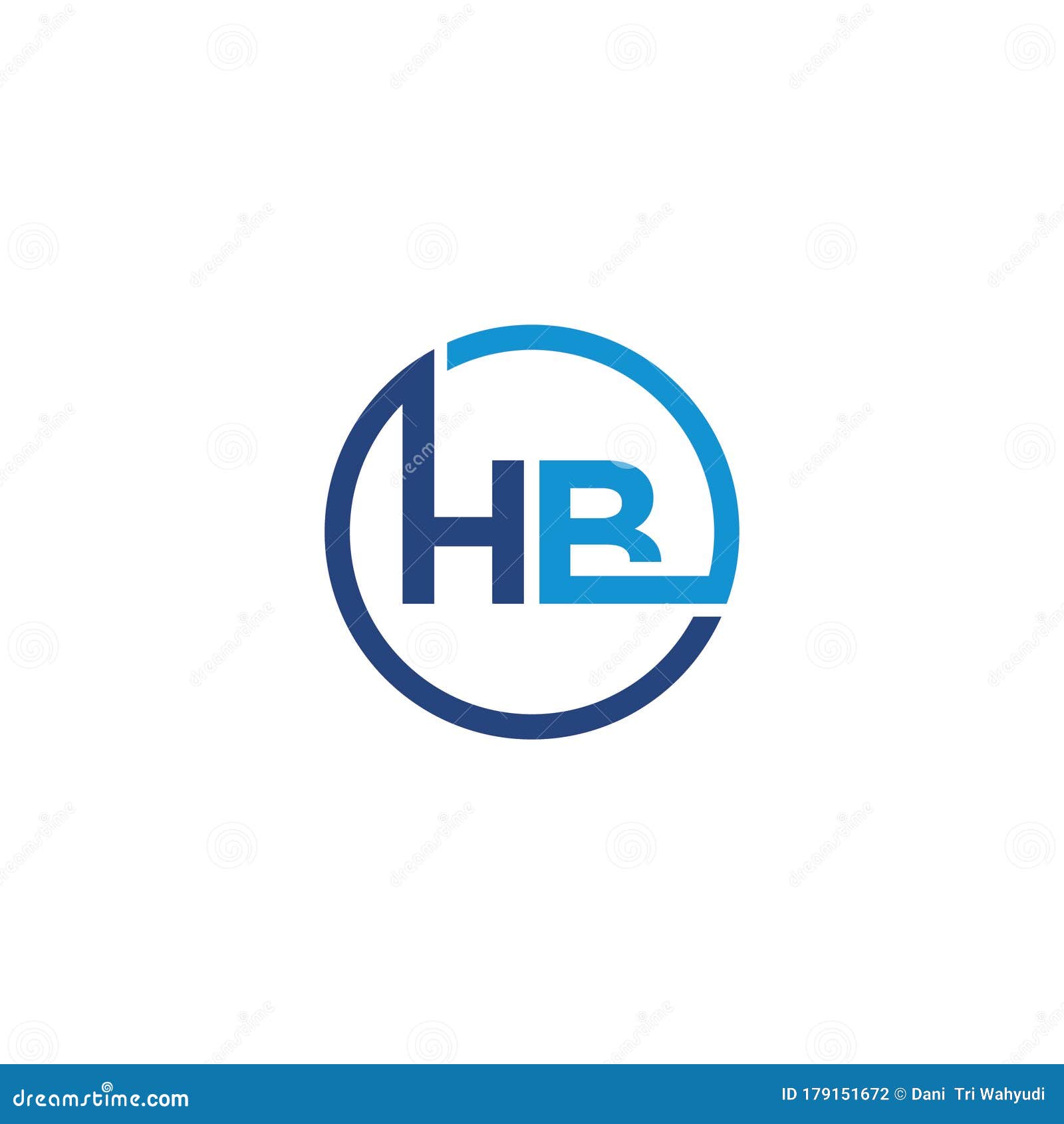 HB Letter Logo Icon Design Template Elements Stock Vector ...