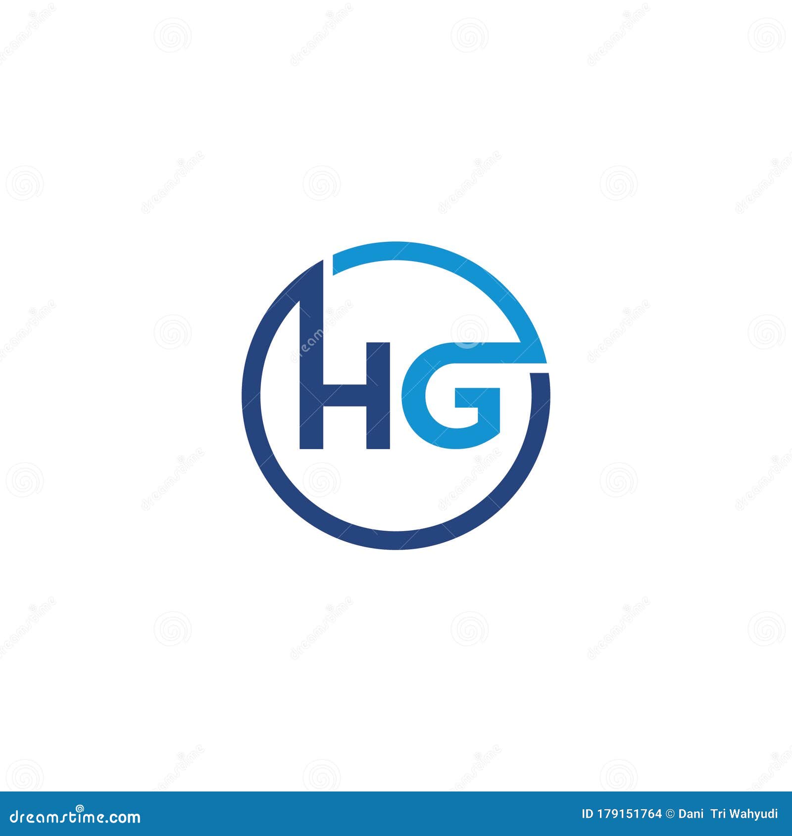 HG Letter Logo Icon Design Template Elements Stock Vector ...