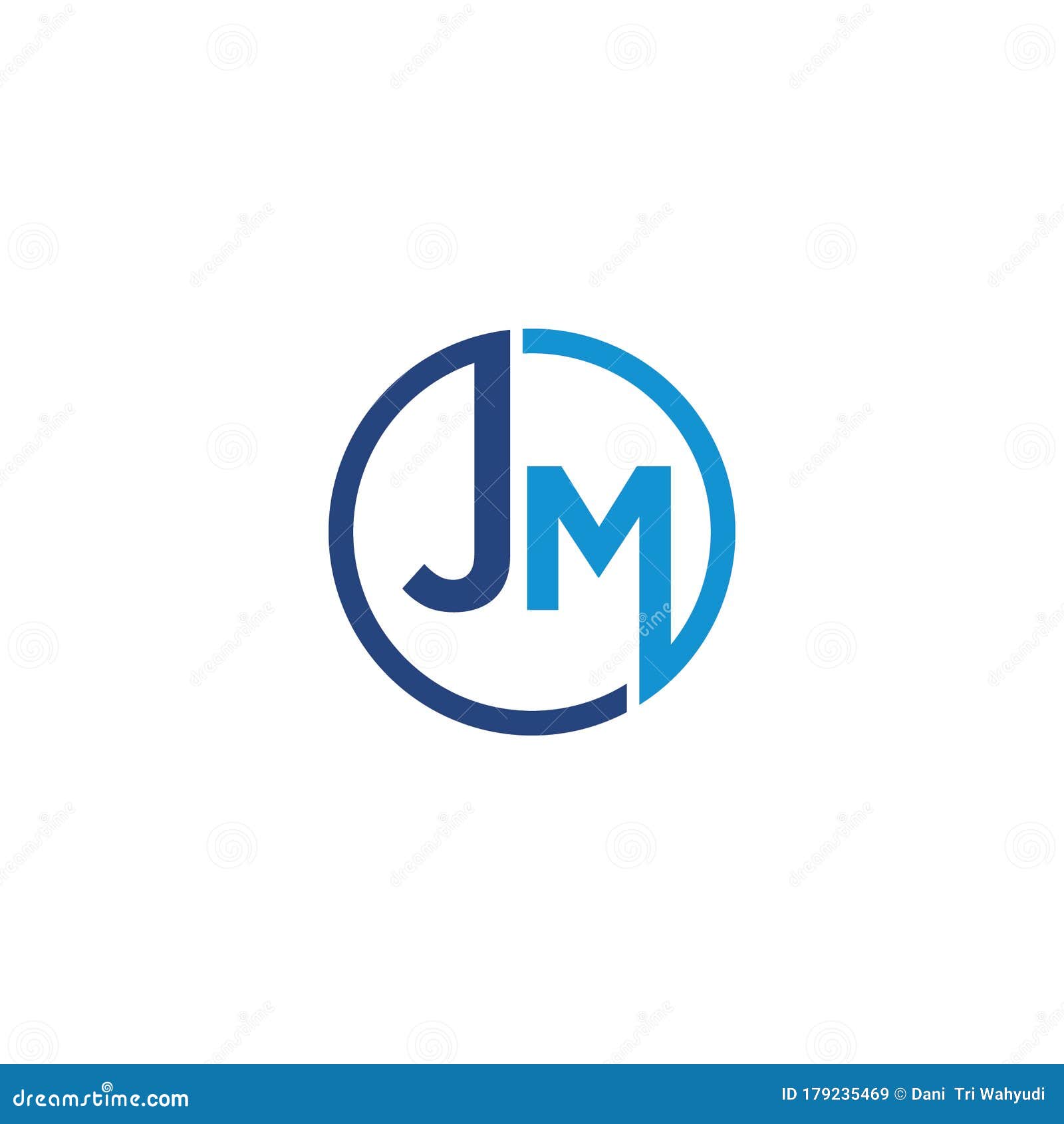 JM Letter Logo Icon Design Template Elements Stock Vector ...