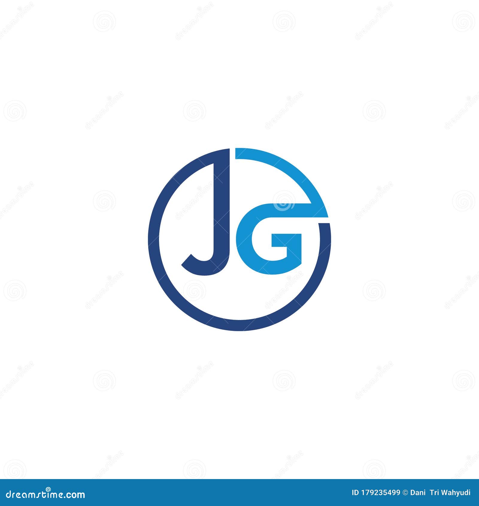 JG Letter Logo Icon Design Template Elements Stock Vector ...