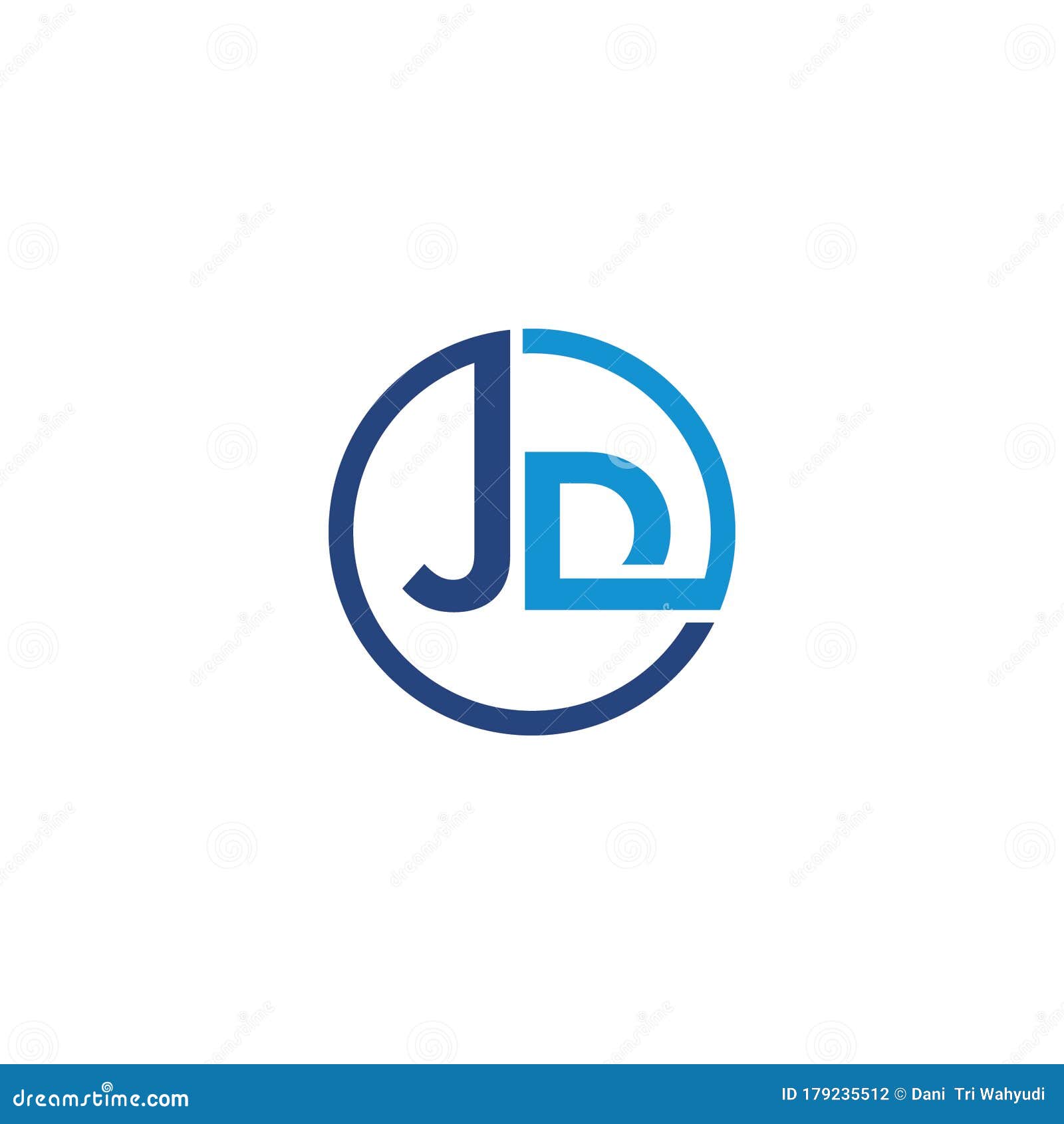 JD Letter Logo Icon Design Template Elements Stock Vector ...