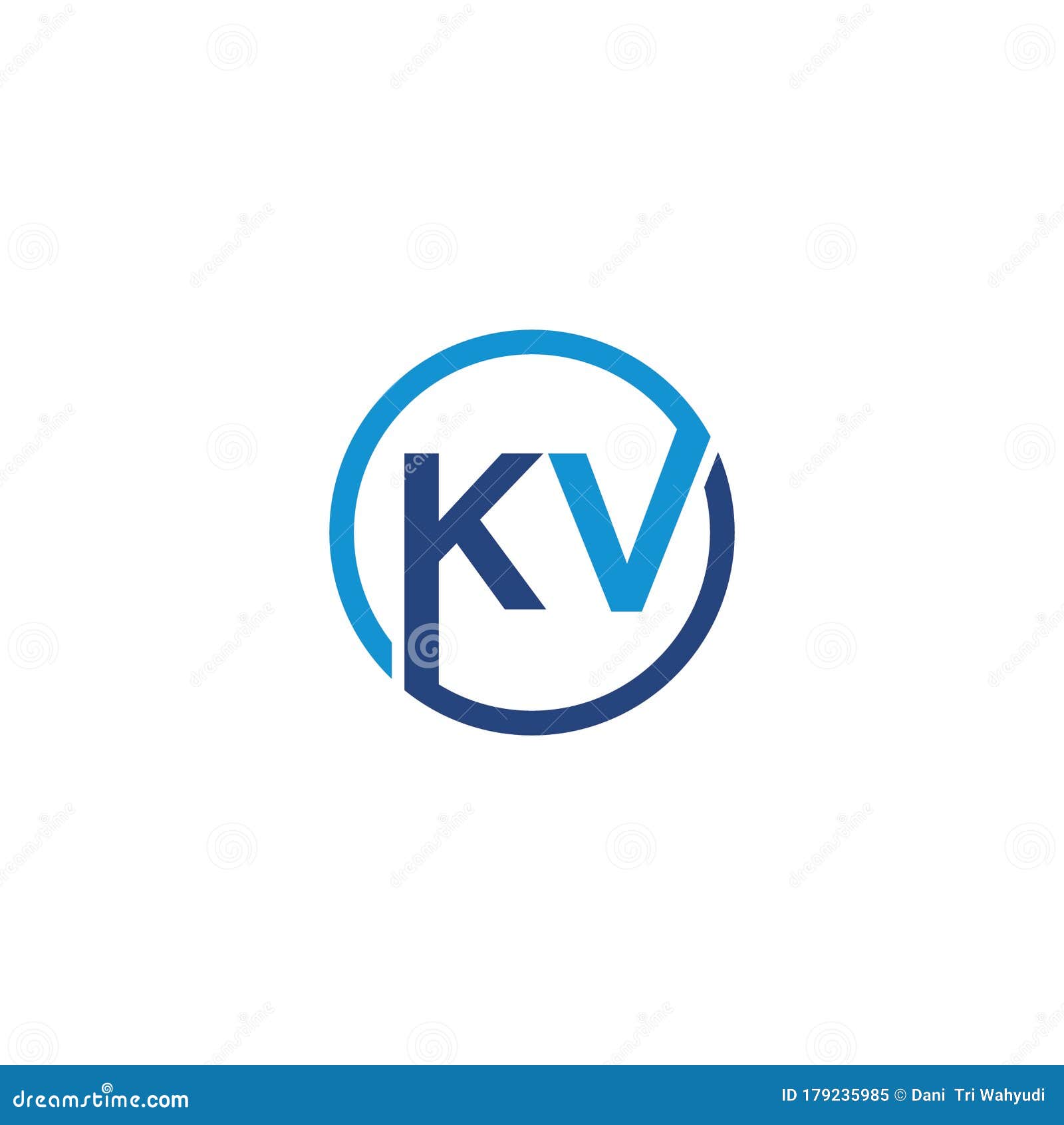 KV Letter Logo Icon Design Template Elements Stock Vector ...