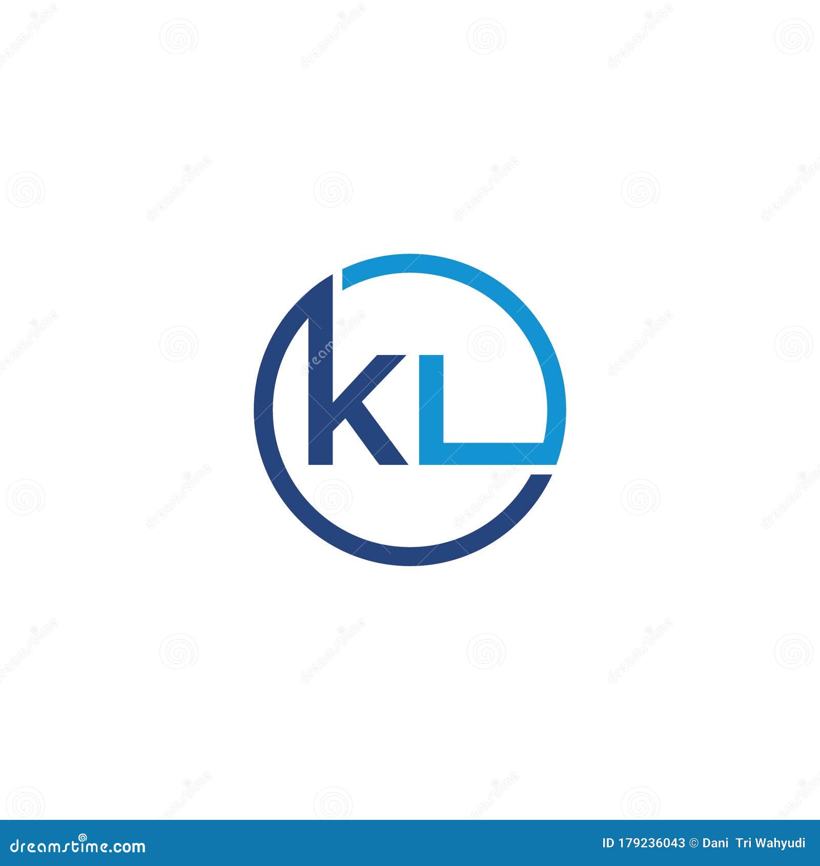 KL Letter Logo Icon Design Template Elements Stock Vector ...