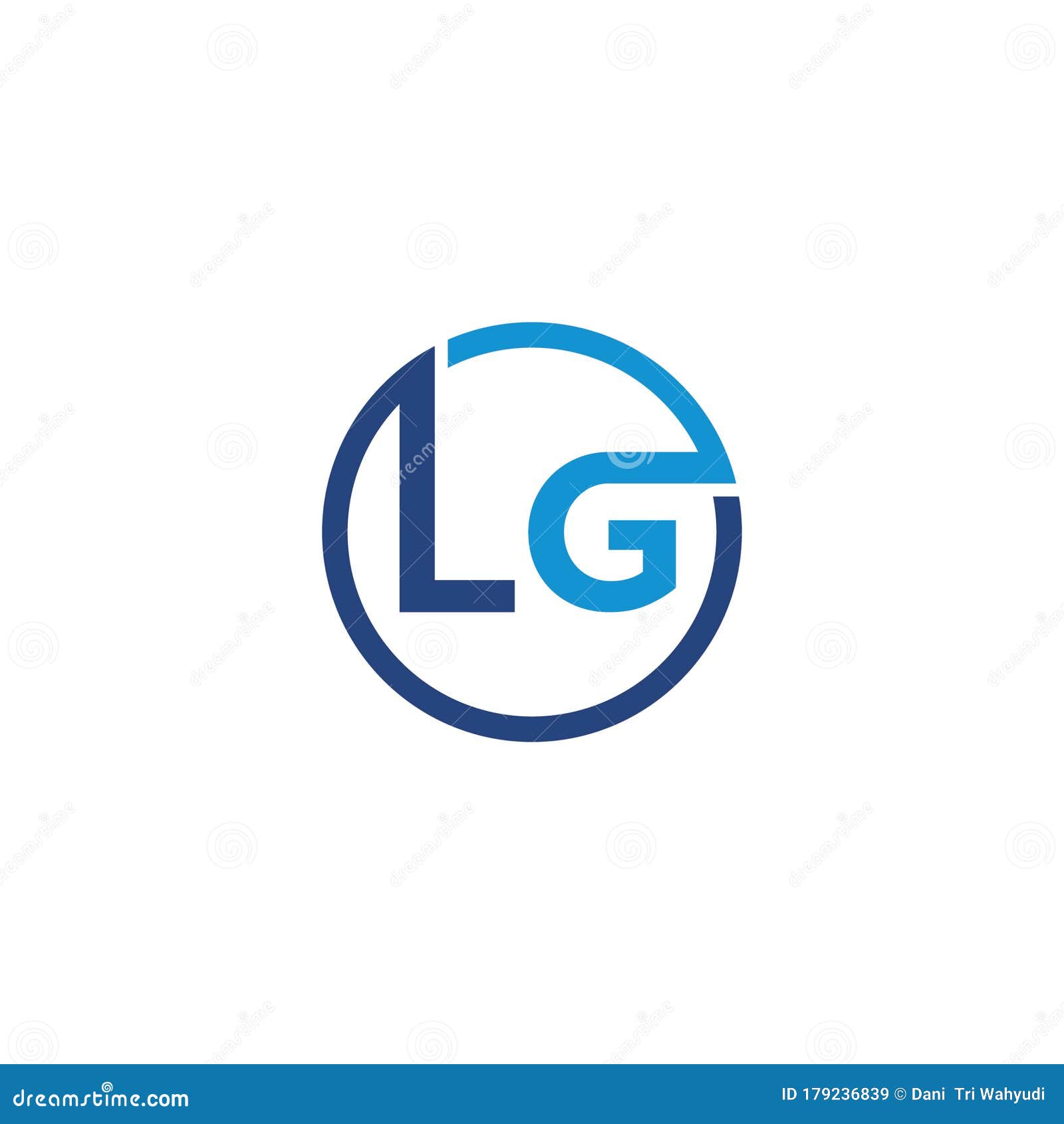 LG Letter Logo Icon Design Template Elements Stock Vector ...