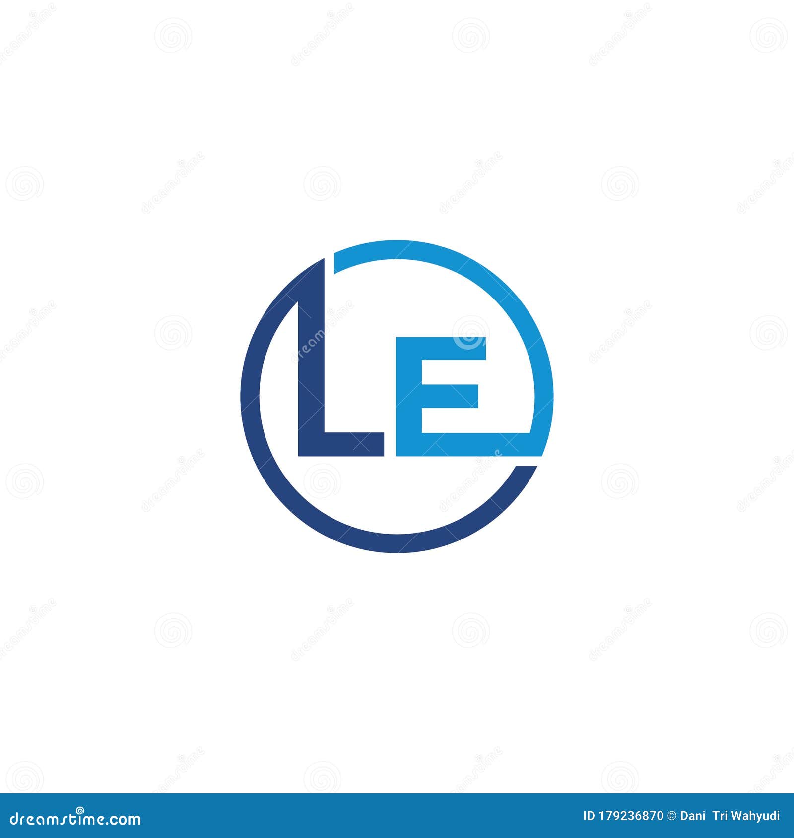 LE Letter Logo Icon Design Template Elements Stock Vector ...