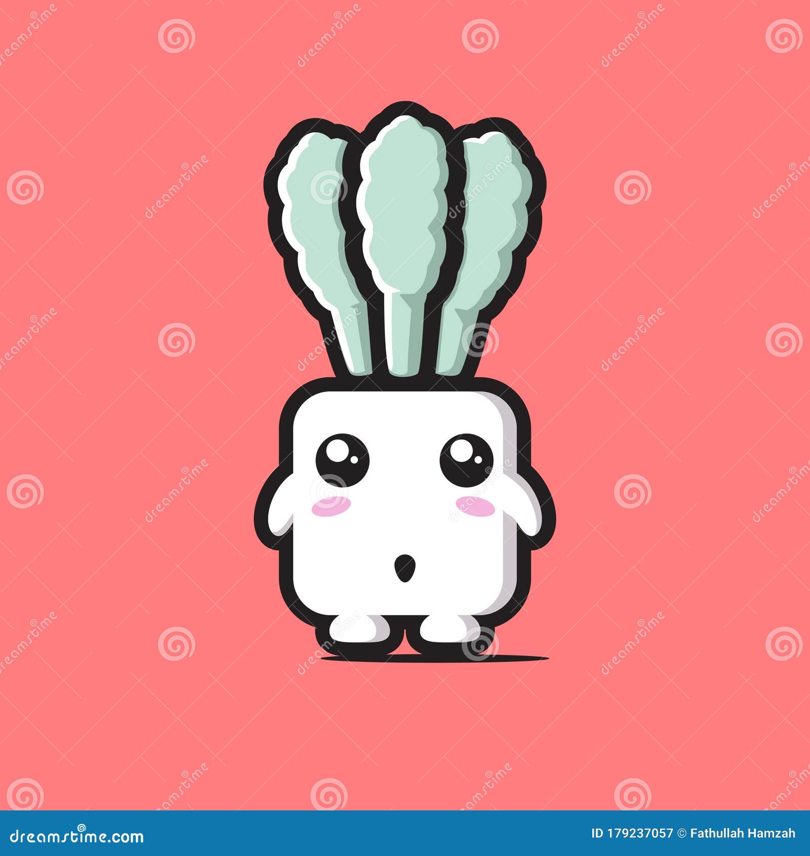 Cute Radish Vector Illustration Graphic Stock Vector - Illustration of ...