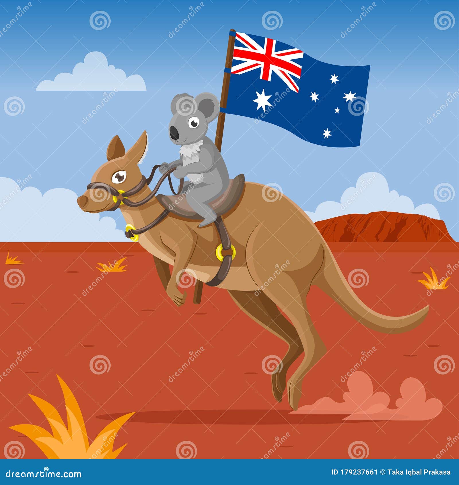 Aussie Kangaroo Cartoon