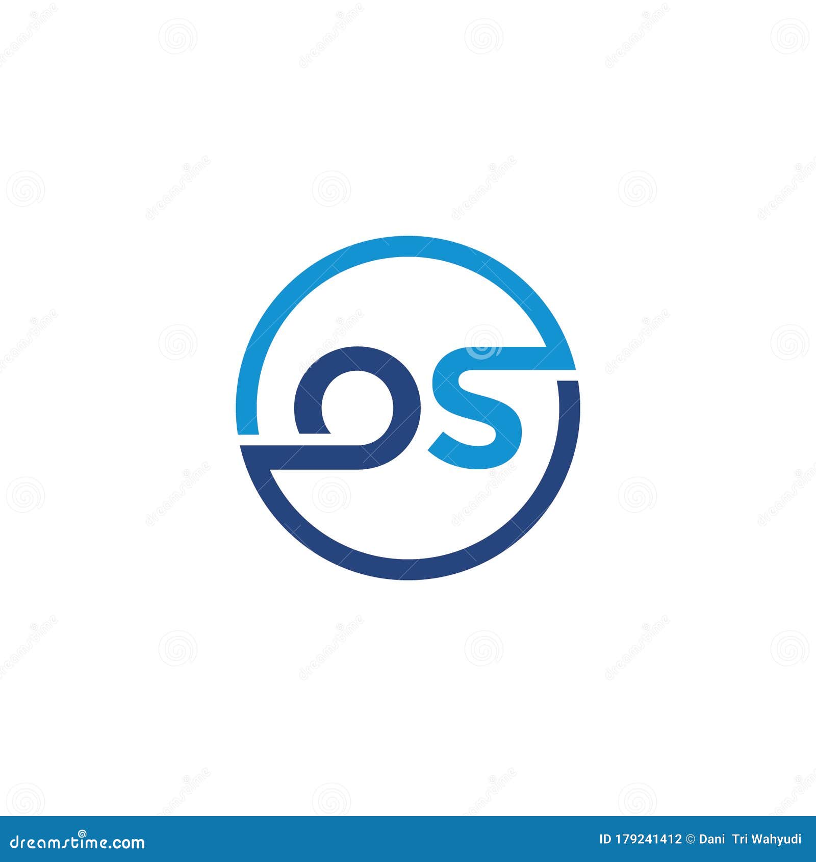 OS Letter Logo Icon Design Template Elements Stock Vector ...