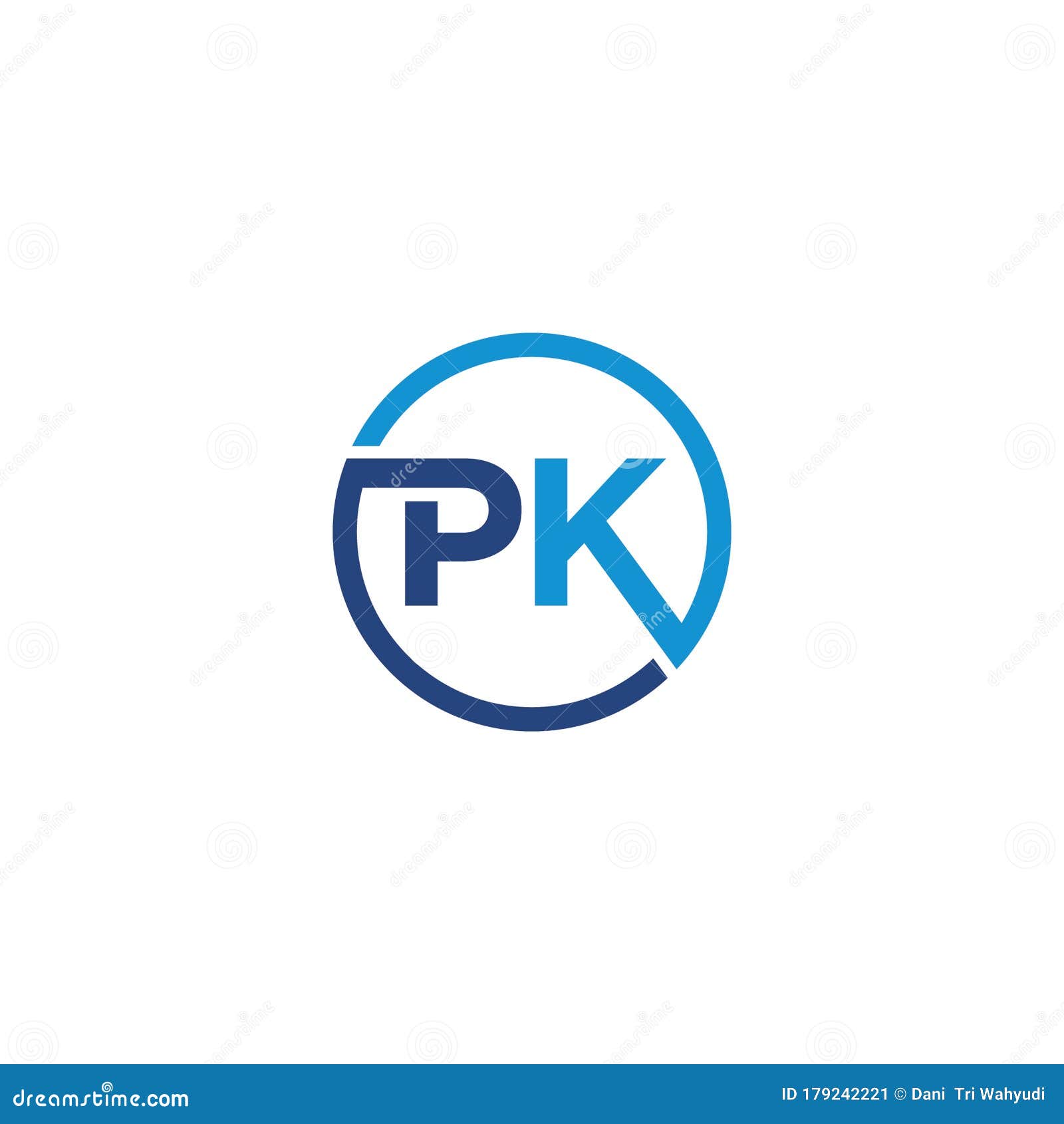 PK Letter Logo Icon Design Template Elements Stock Vector ...