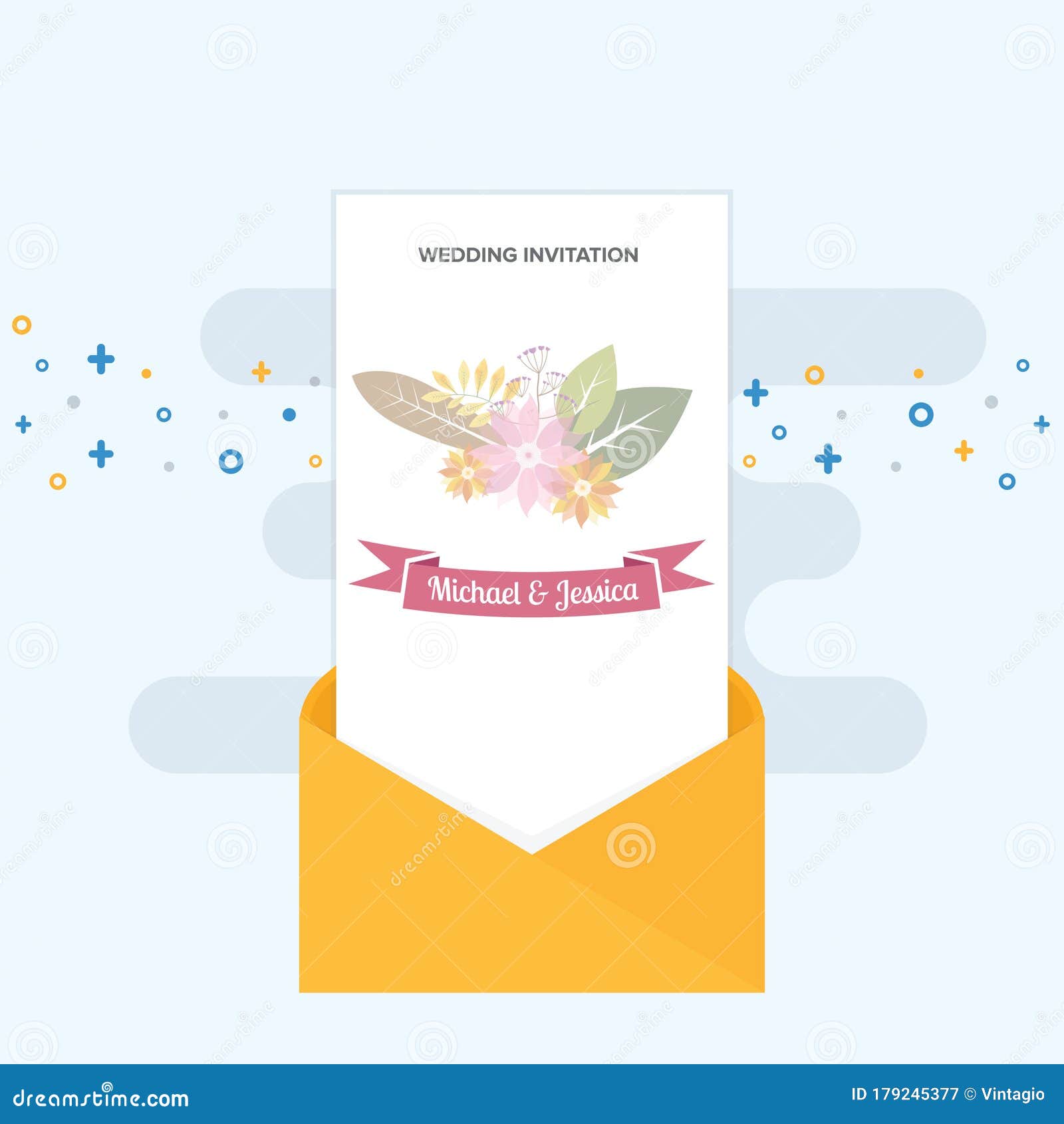 Wedding Invitation Concept stock vector. Illustration of classic ...