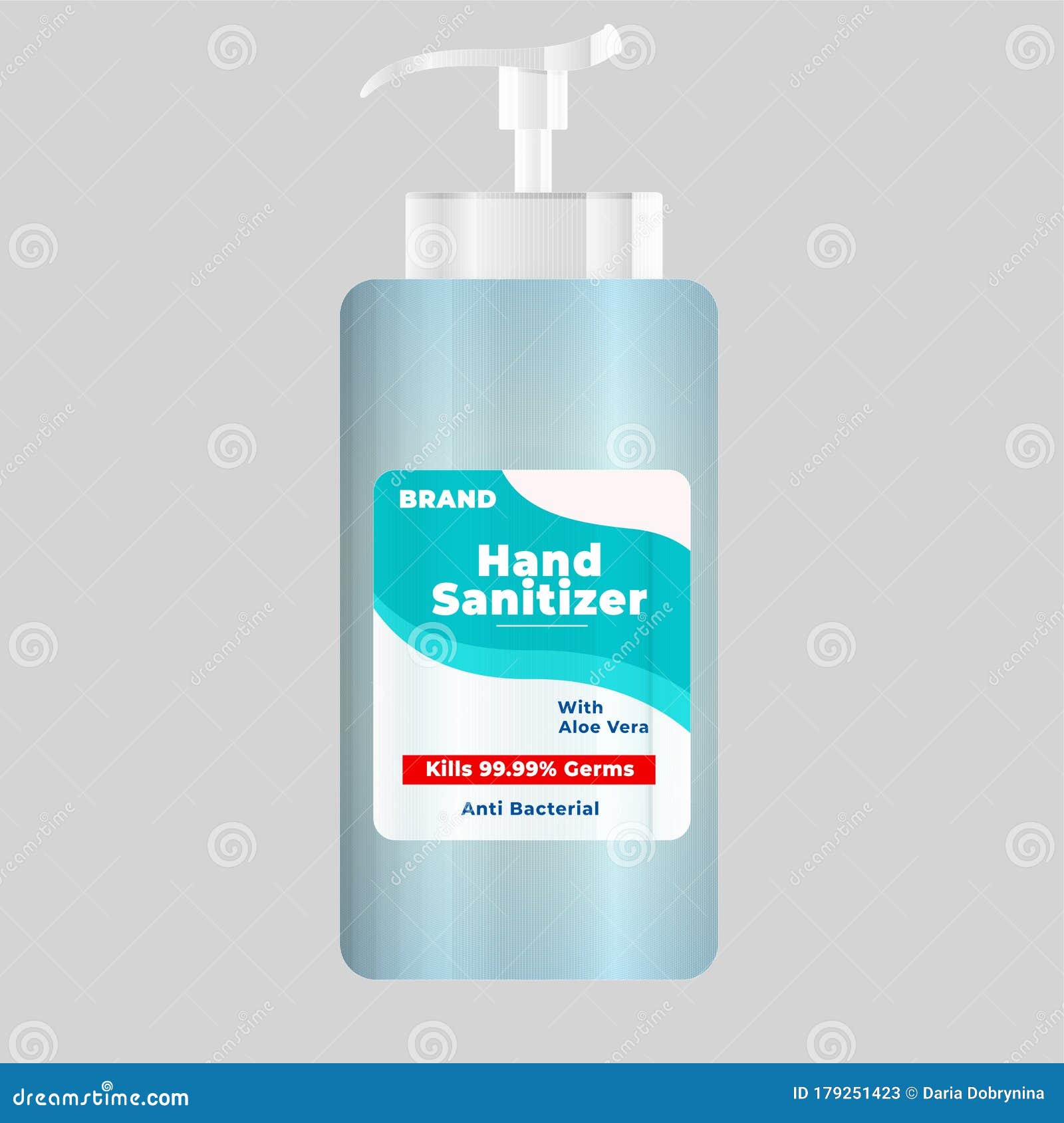 Hand Sanitizer Bottle for Your Protection Stock Illustration ...