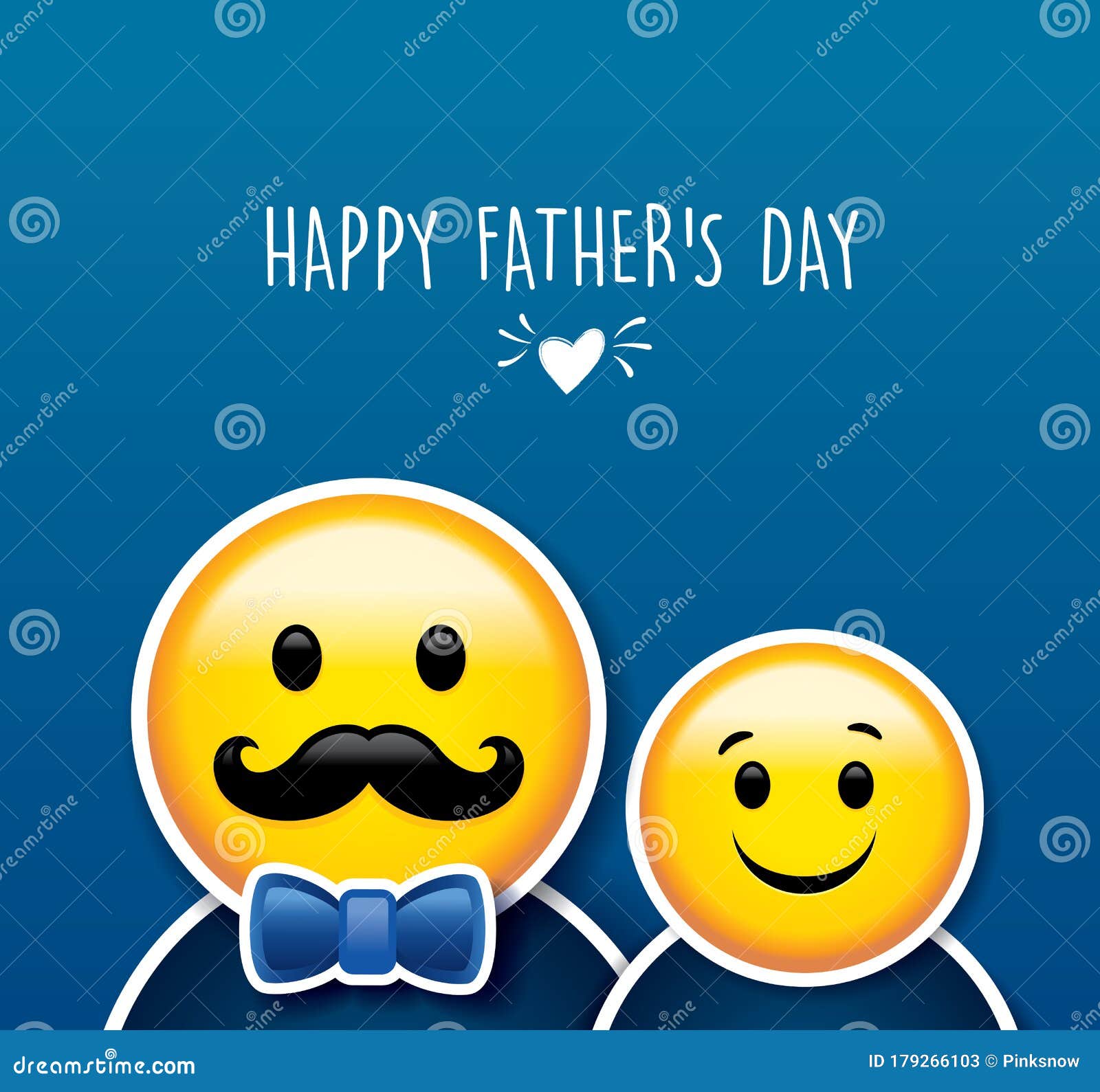 Father`s Day Smiley Vector Design. Happy Father`s Day Text With Emoji ...