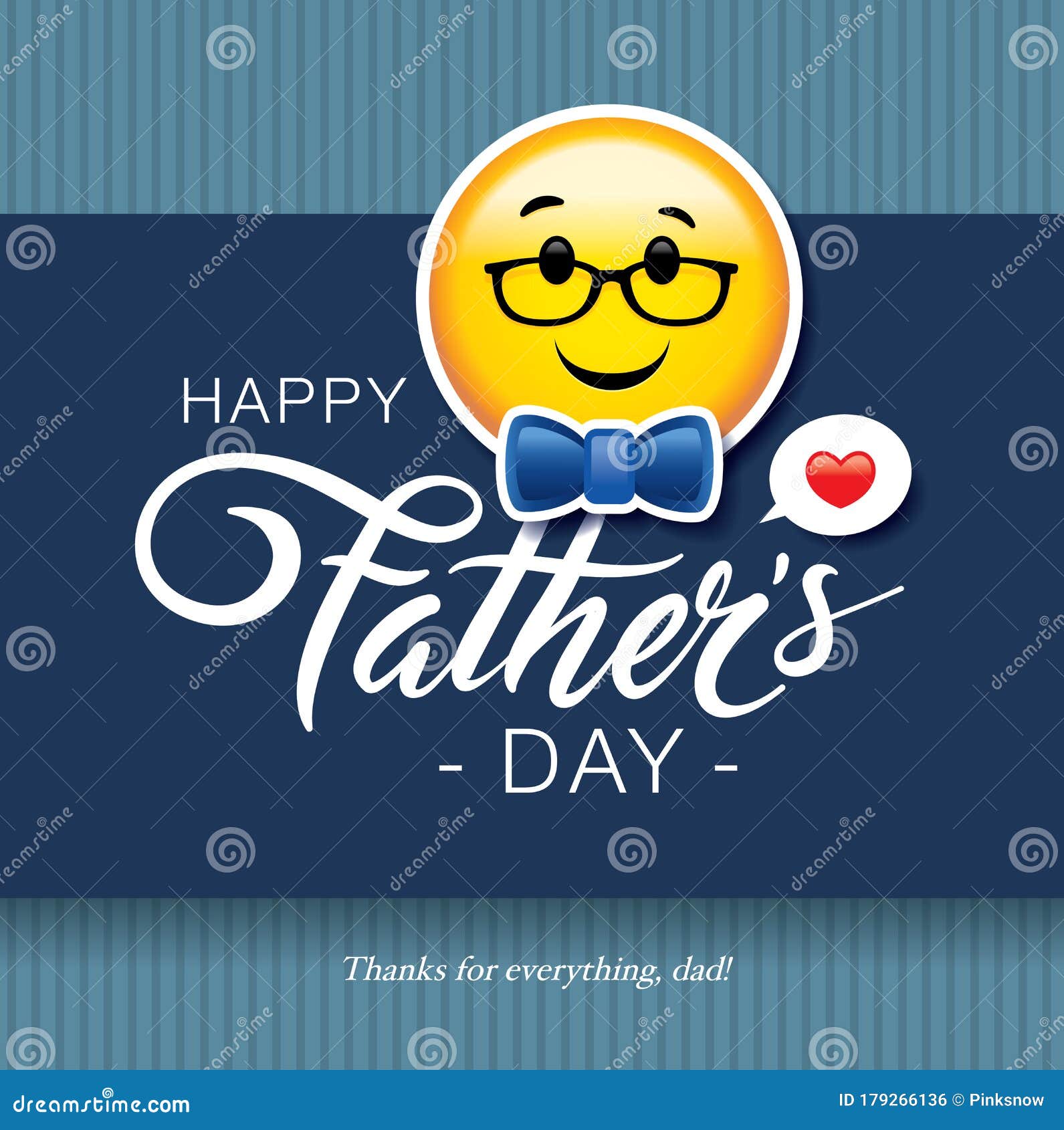 Father`s Day Smiley Vector Design. Happy Father`s Day Text With Emoji ...