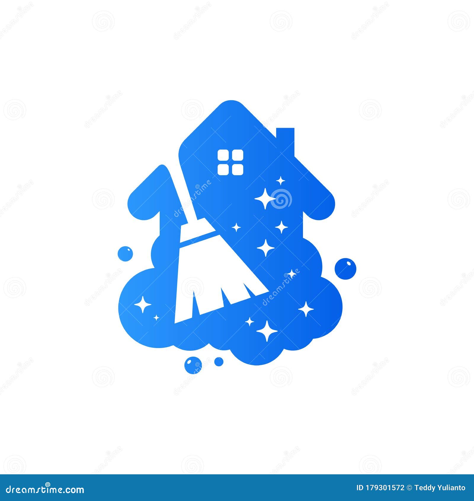Simple House cleaning logo stock vector. Illustration of cleaner ...