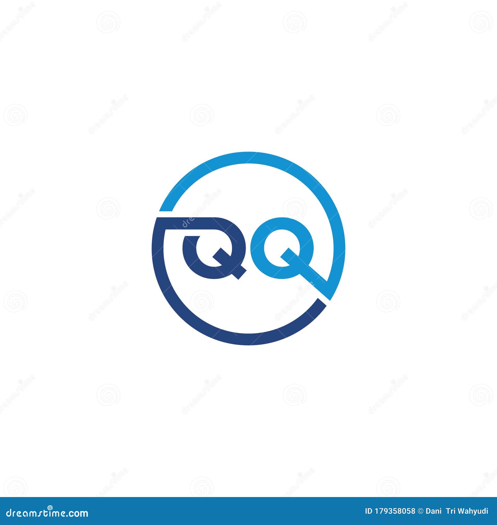 QQ Letter Logo Icon Design Template Elements Stock Vector ...