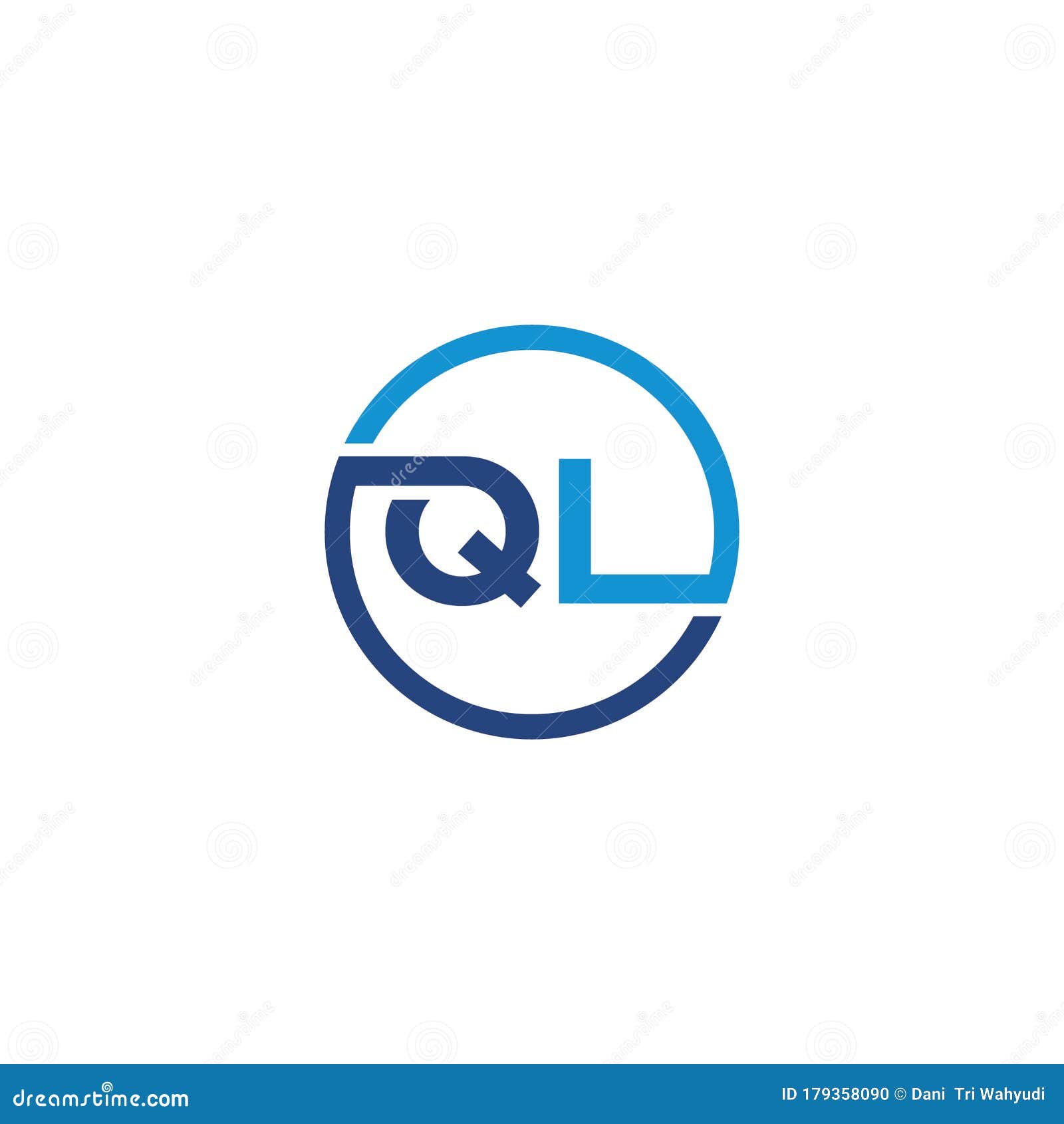 QL Letter Logo Icon Design Template Elements Stock Vector ...