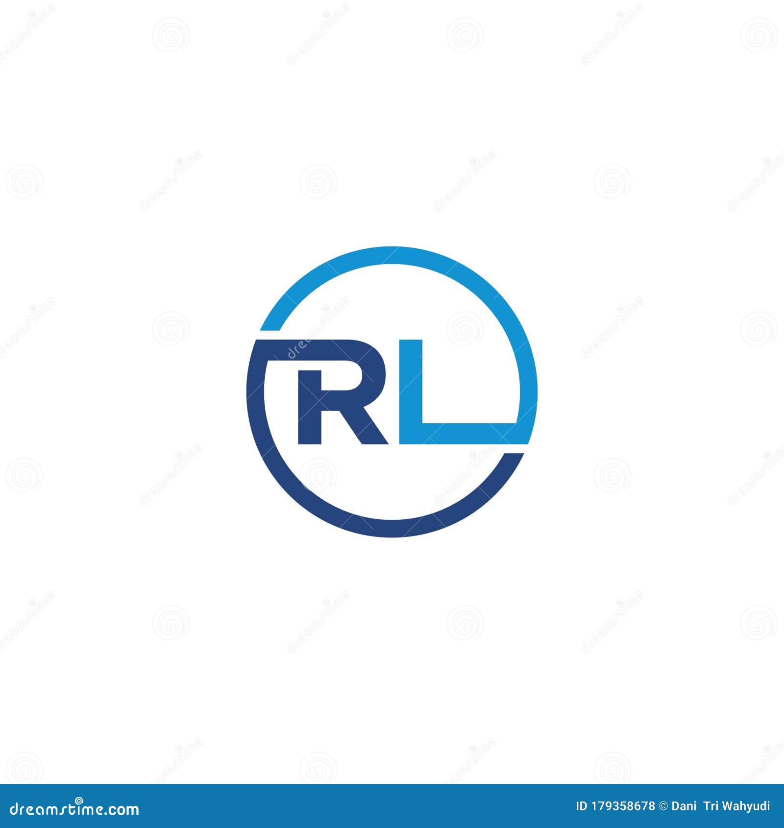 RL Letter Logo Icon Design Template Elements Stock Vector ...